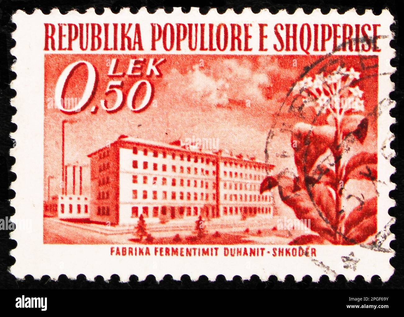 MOSCOW, RUSSIA - MARCH 16, 2023: Postage stamp printed in Albania shows ...