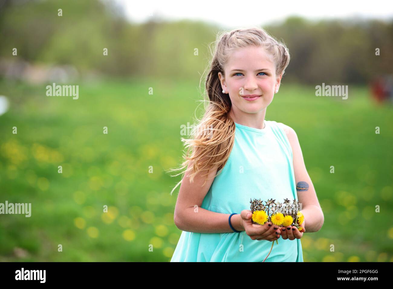 Dandelion crown hi-res stock photography and images - Alamy
