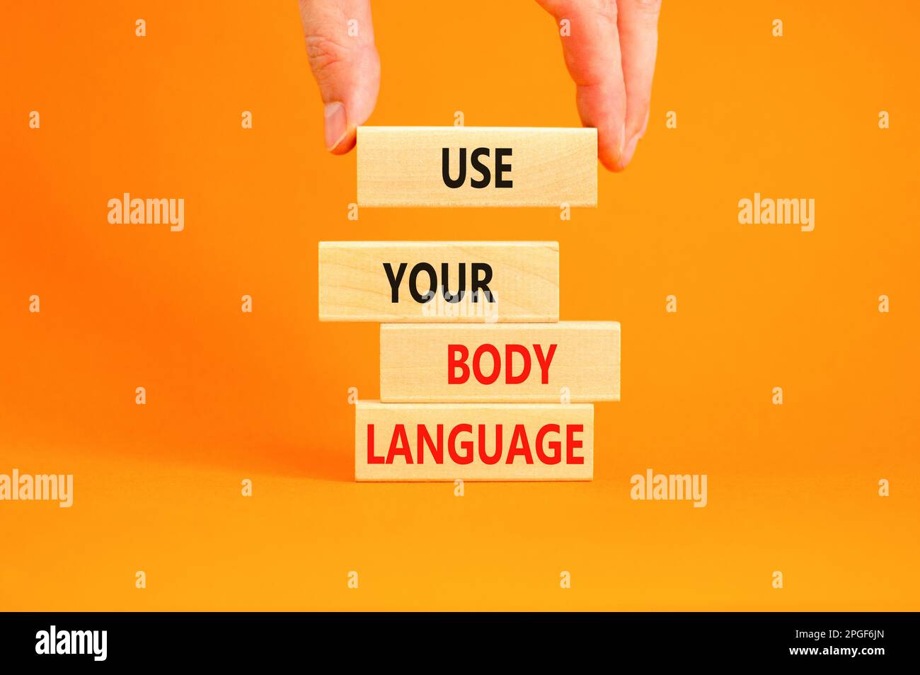Use your body language symbol. Concept words Use your body language on ...