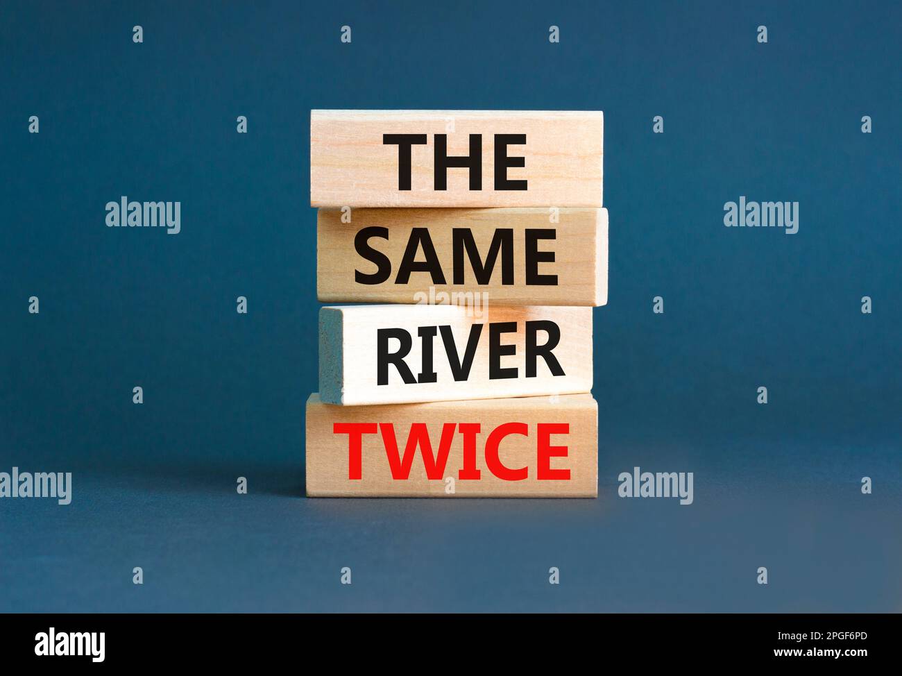The same river twice symbol. Concept words The same river twice on ...