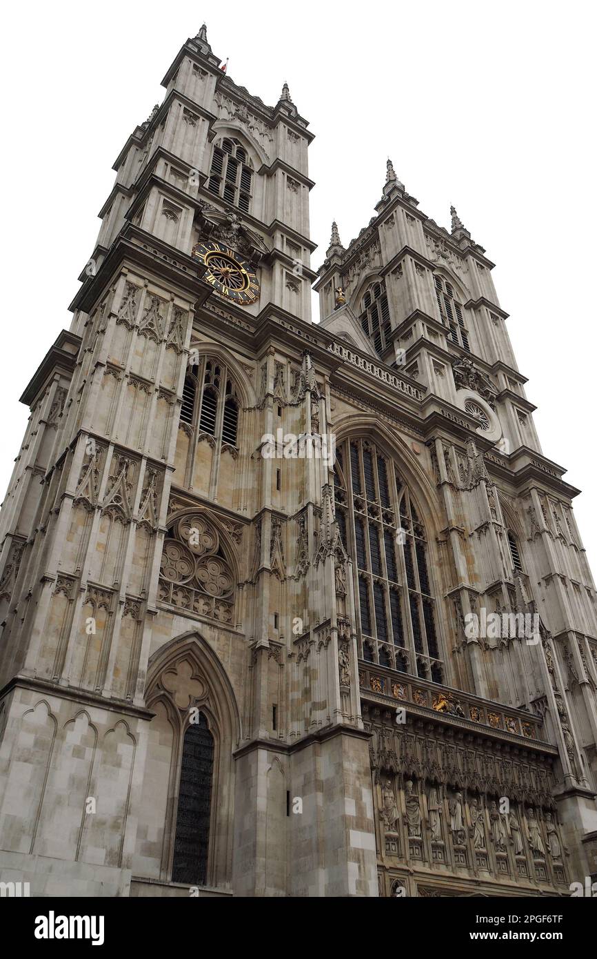 western façade, Westminster Abbey, Collegiate Church of Saint Peter at ...