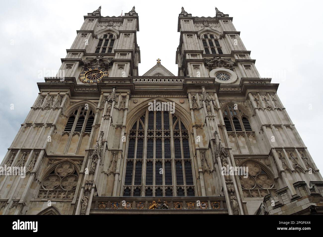 western façade, Westminster Abbey, Collegiate Church of Saint Peter at ...