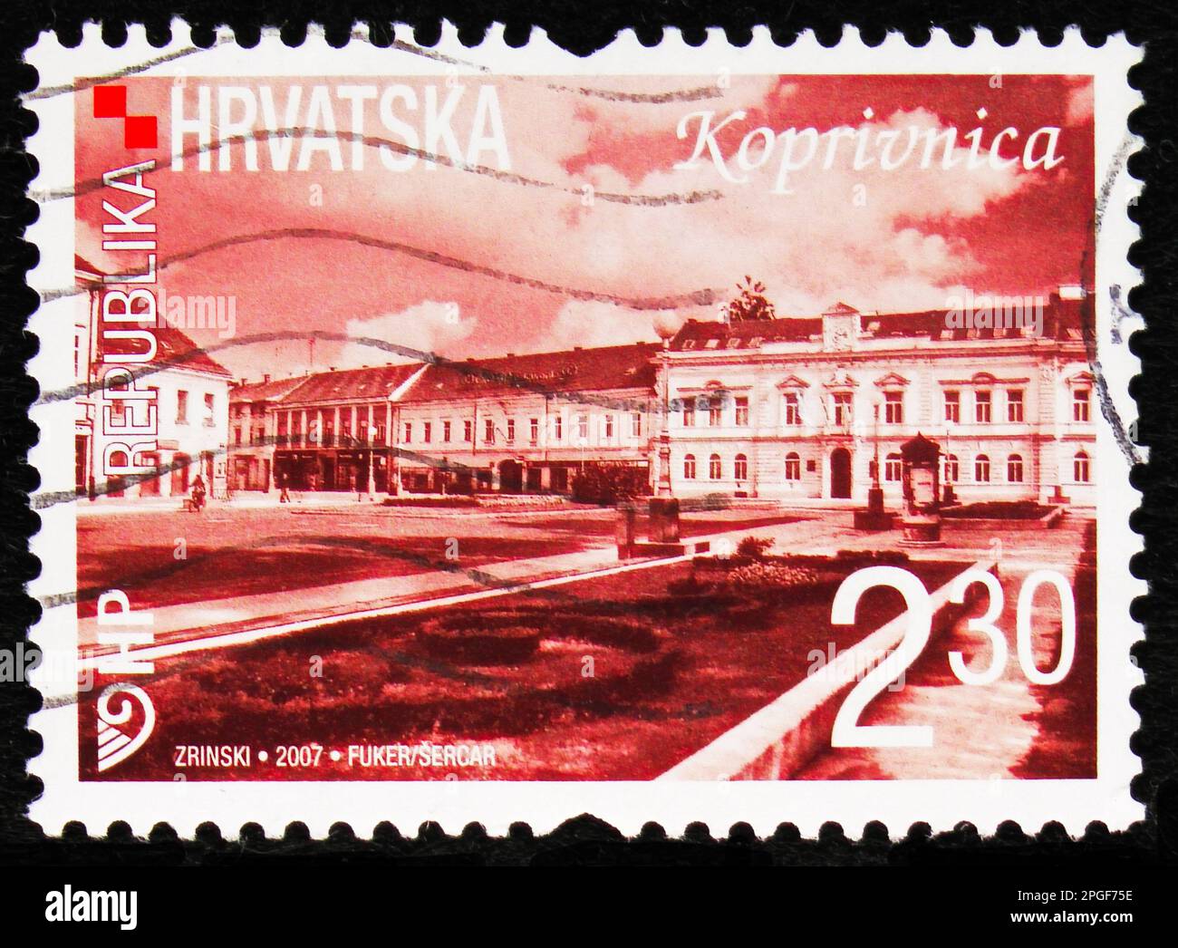 MOSCOW, RUSSIA - MARCH 16, 2023: Postage stamp printed in Croatia shows ...