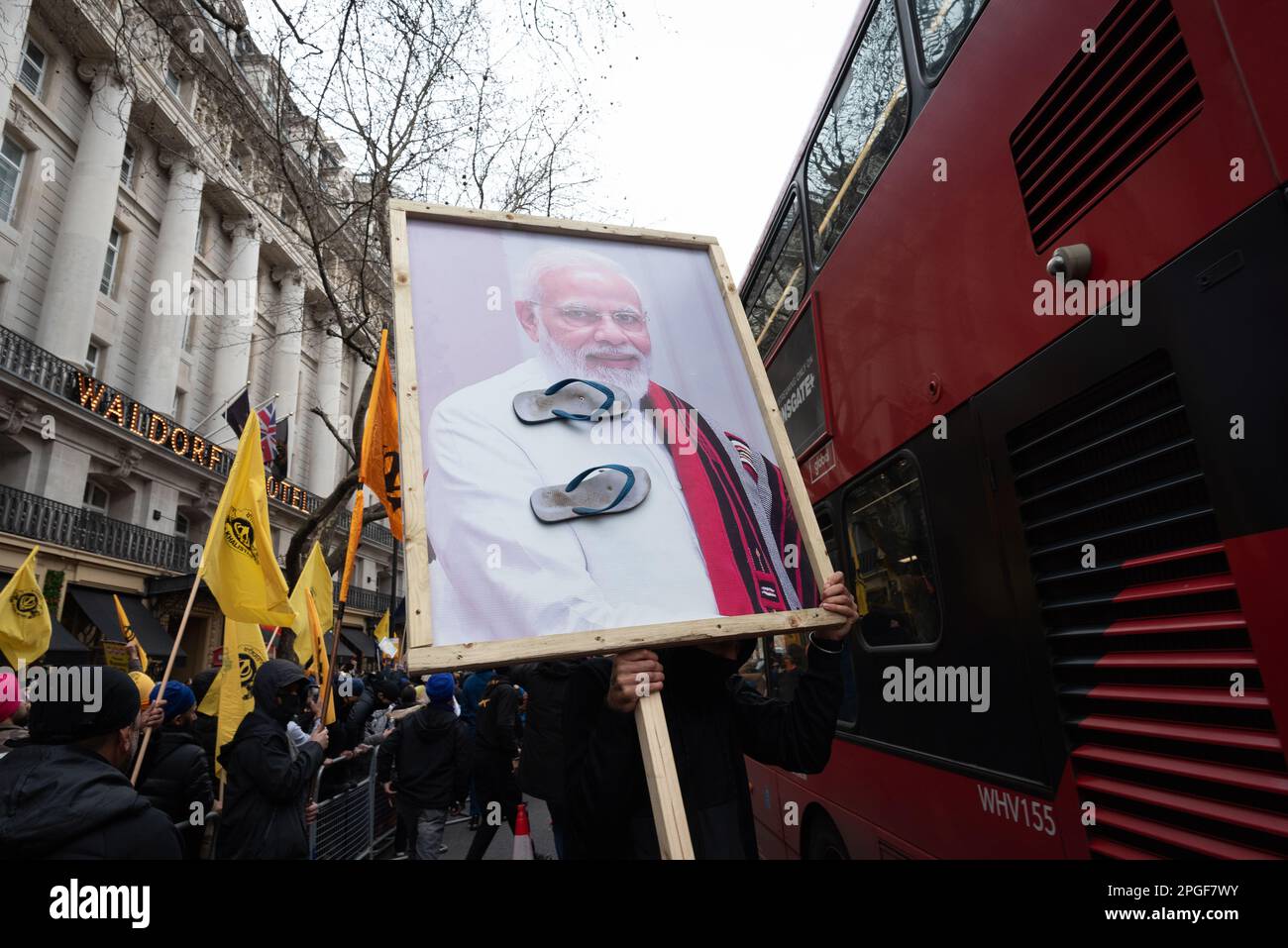 Khalistan protest modi hi-res stock photography and images - Alamy