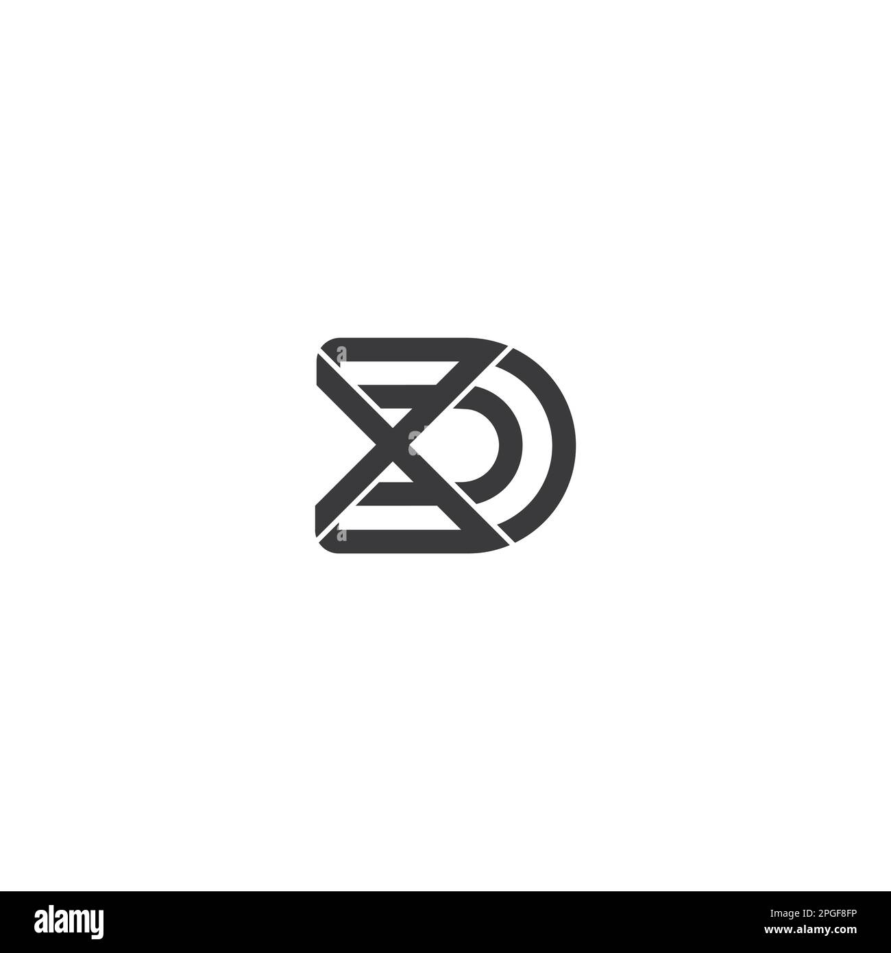 Alphabet Initials logo XD, DX, X and D Stock Vector Image & Art - Alamy