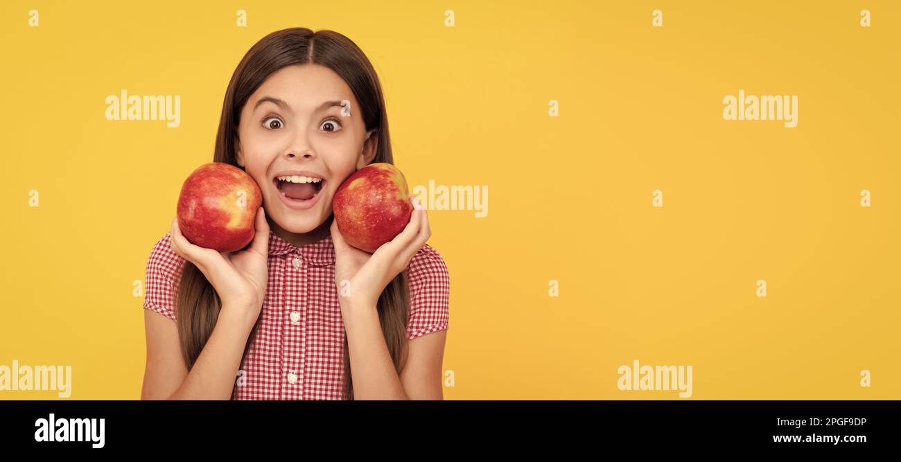 natural organic fresh apple. healthy life. diet and kid beauty. dental ...