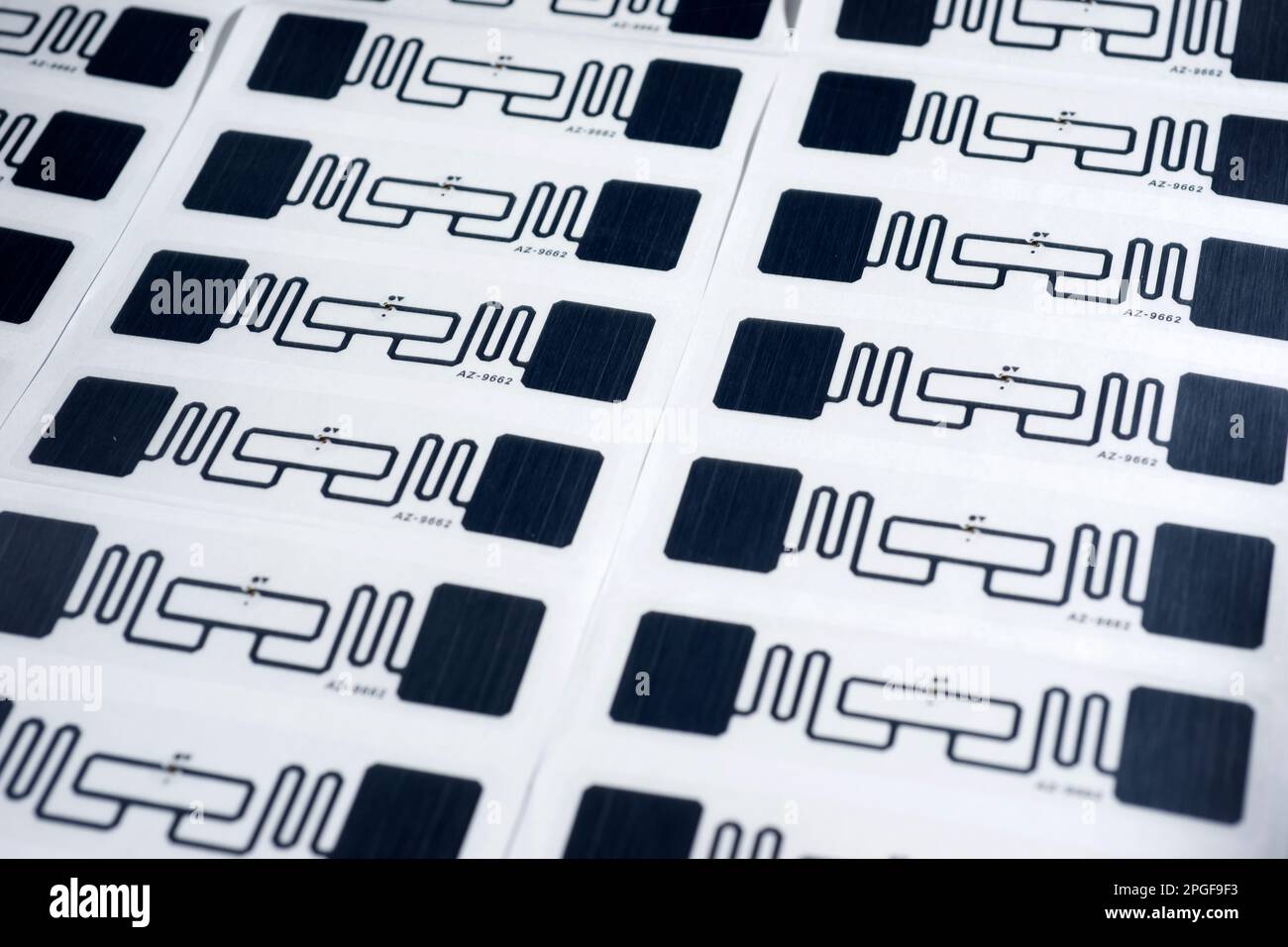 Rfid tags close up on a table Stock Photo - Alamy