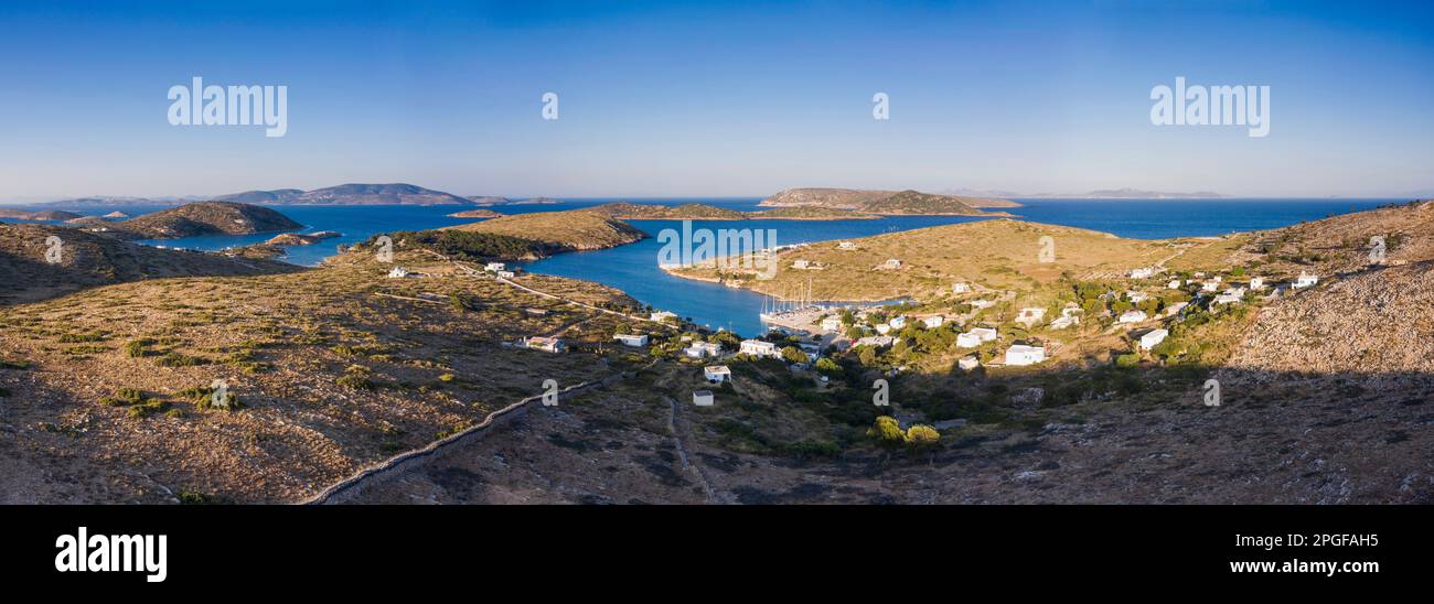 Panoramic view of Arki island in Greece Stock Photo - Alamy