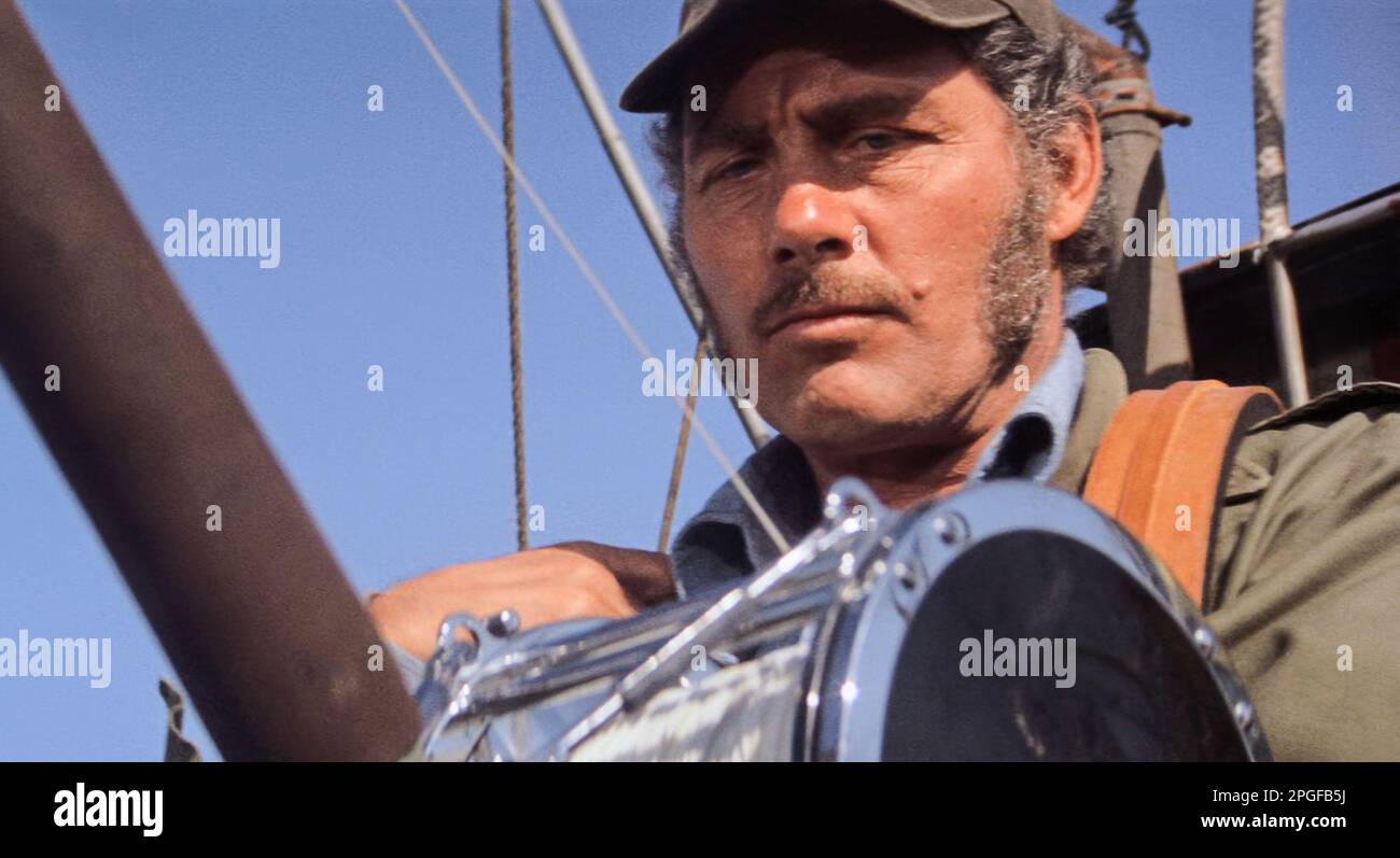 USA. Robert Shaw in the (C)Universal Pictures movie: Jaws (1975). Plot ...