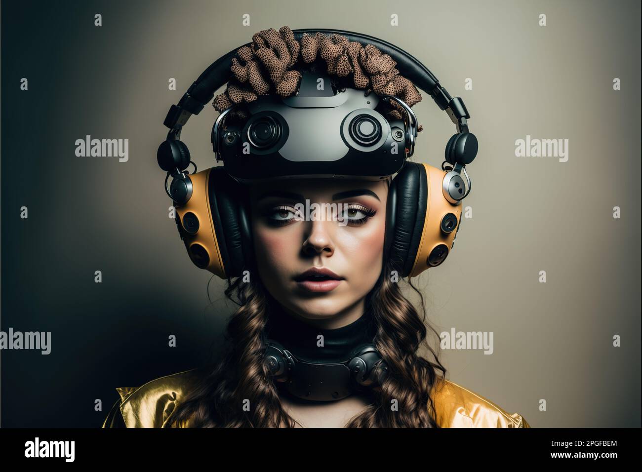 Man woman wearing virtual reality hi-res stock photography and images ...