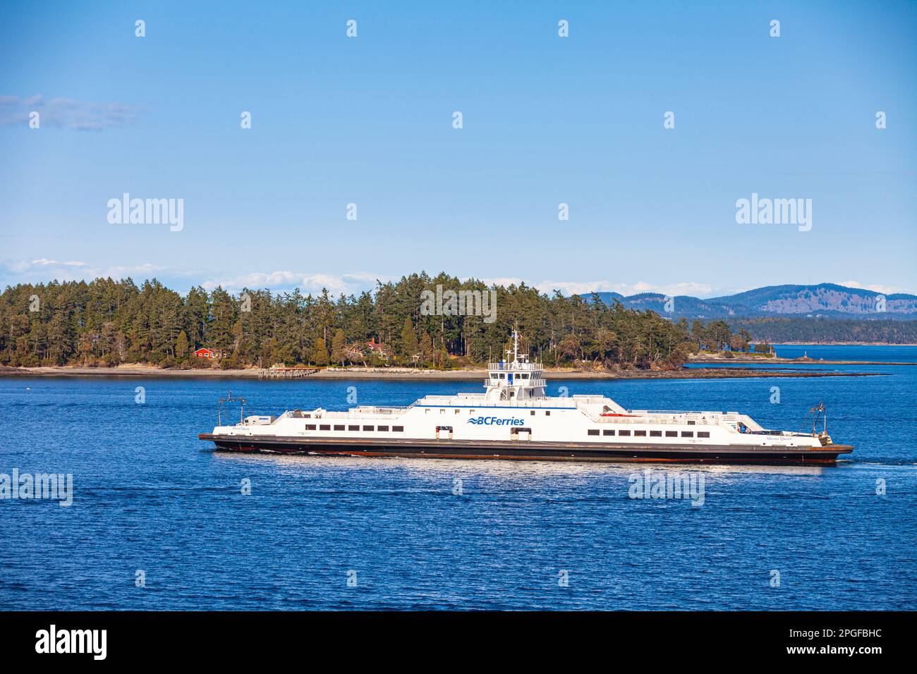 BC Ferry Skeena Queen en route to Saltspring Island near Victoria in ...