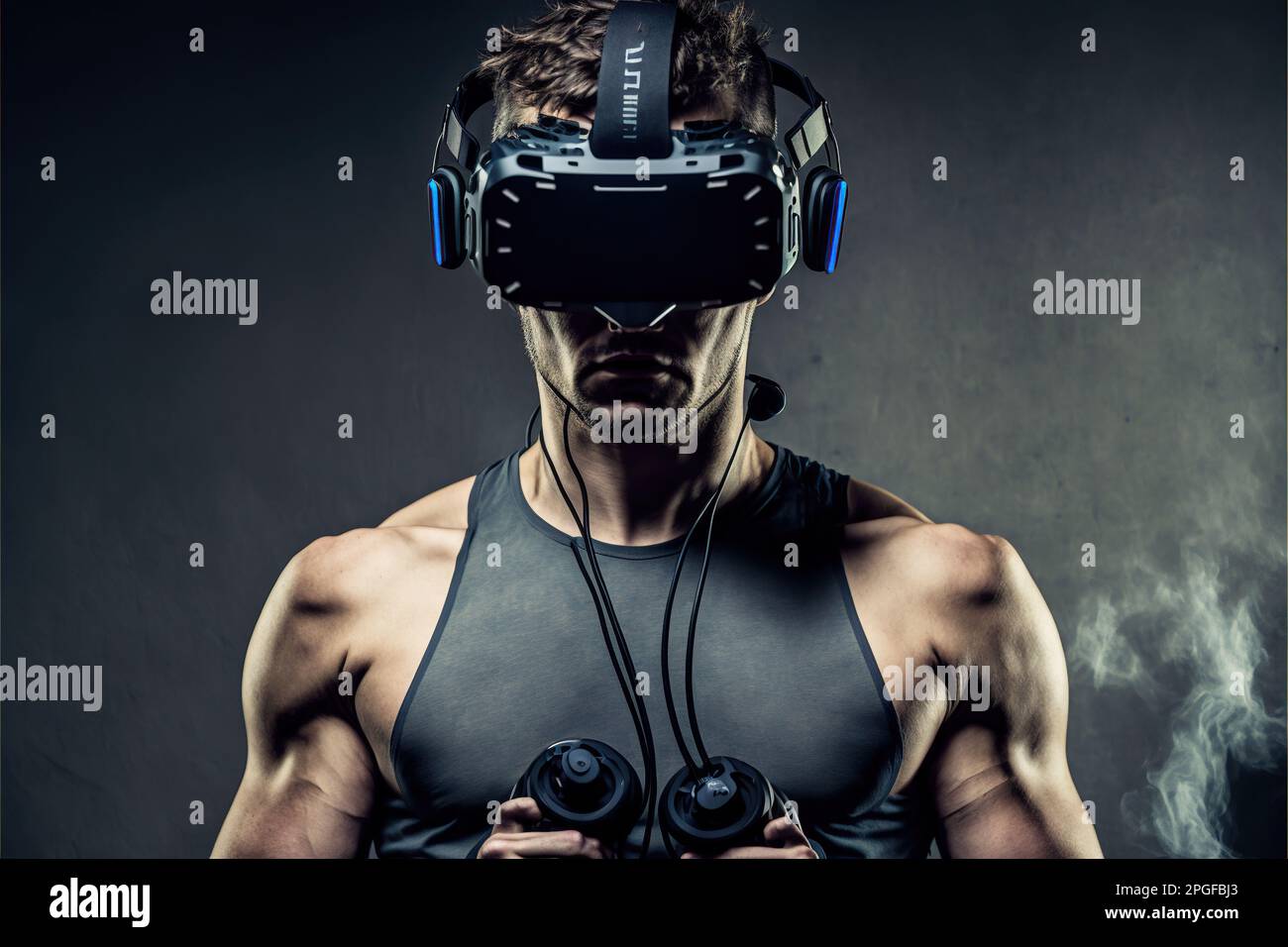 Man wearing a vr headset hi-res stock photography and images - Alamy