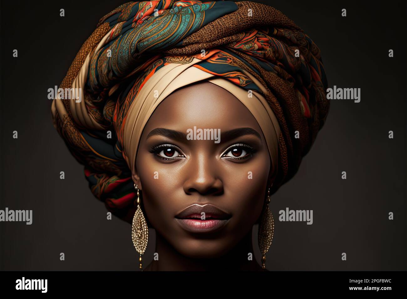 African head wrap hi-res stock photography and images - Alamy