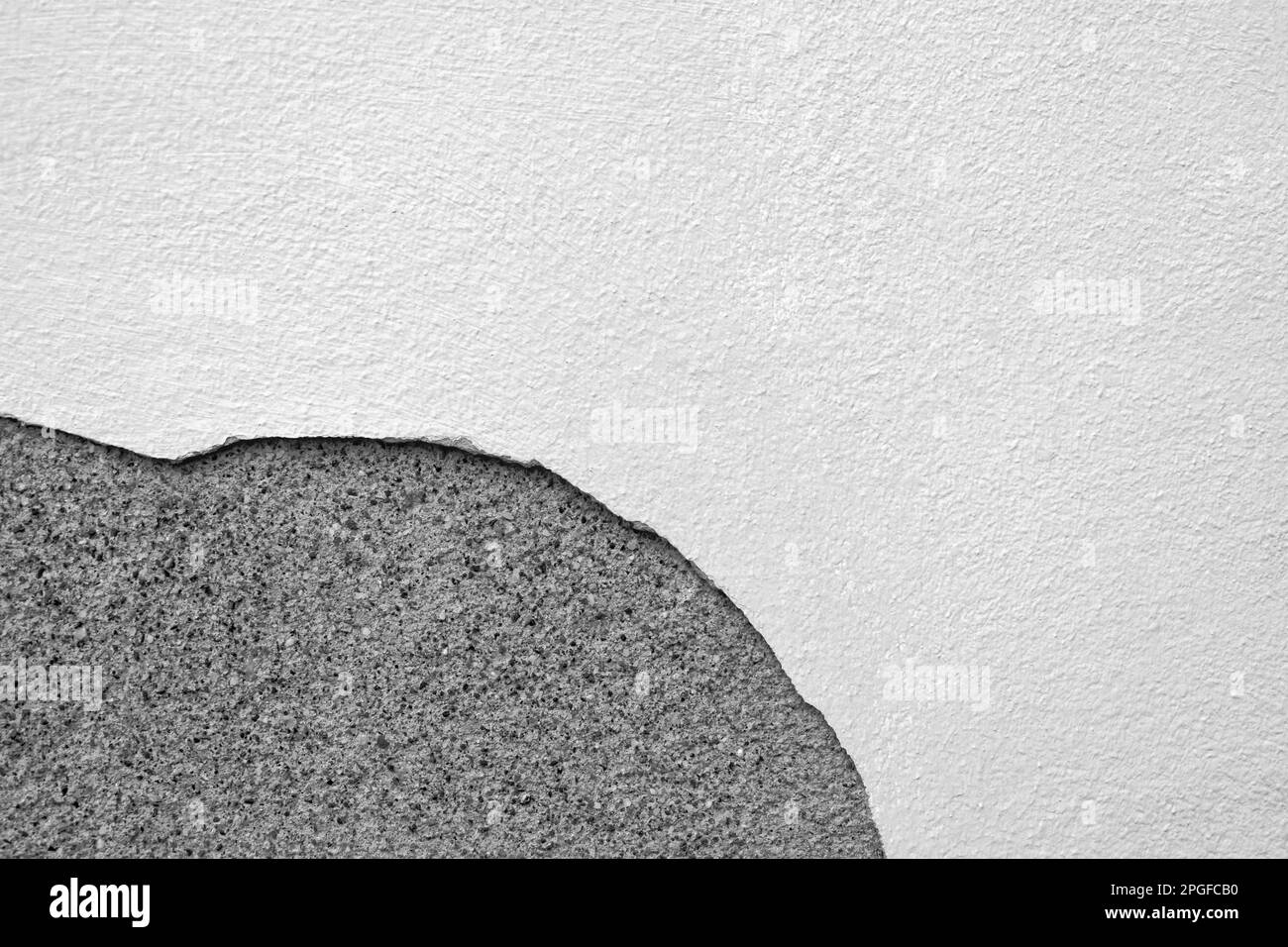 Texture of old wall with collapsed plaster. Background of shabby ...