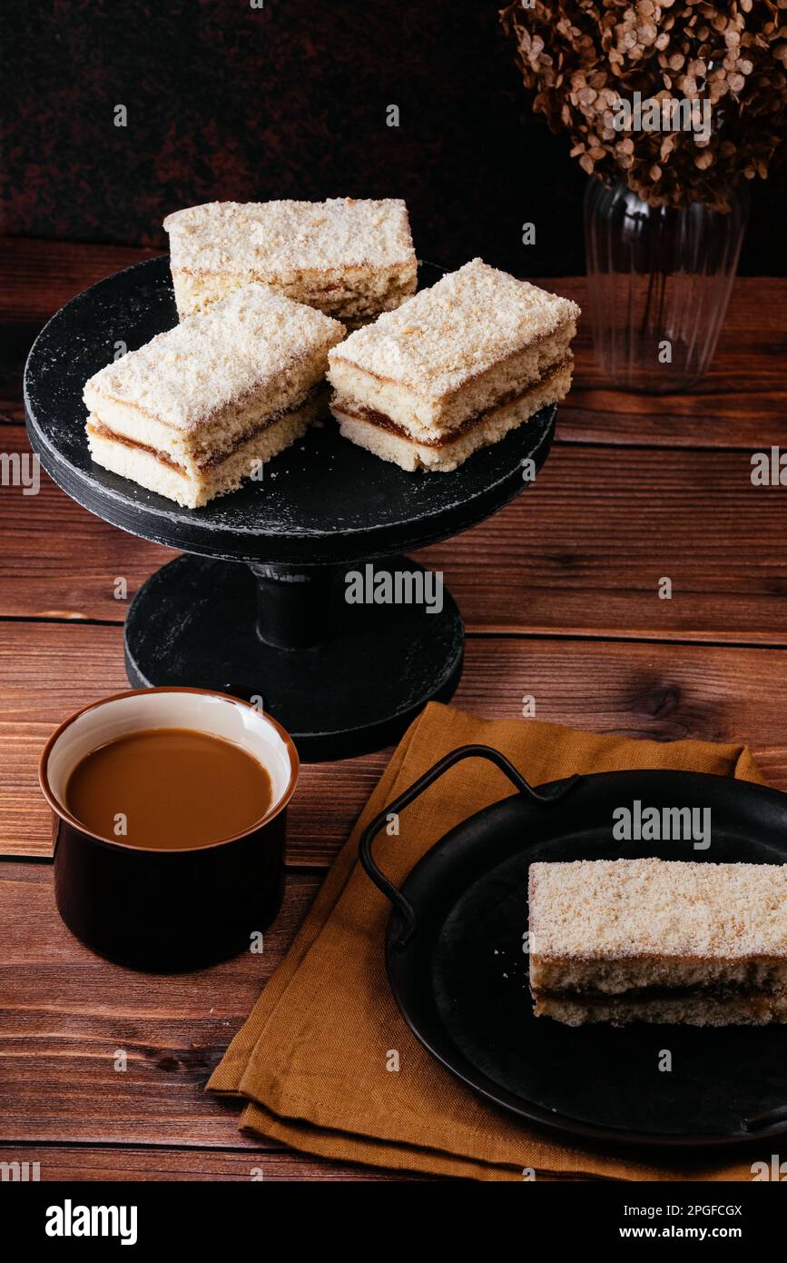 homemade shortbread pastry with jam Stock Photo - Alamy