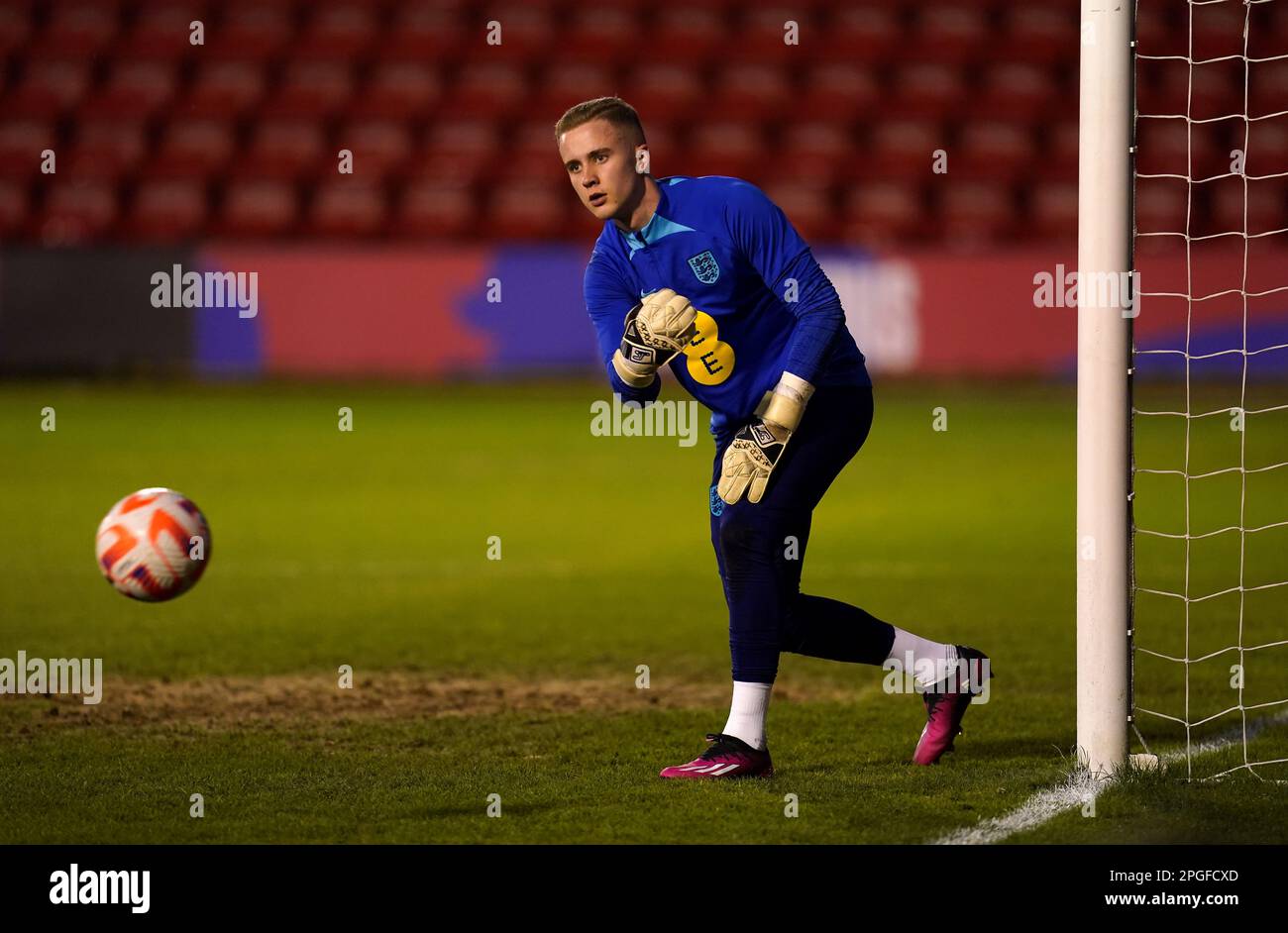 England goalkeeper Joseph Whitworth during the UEFA European Under-19 ...