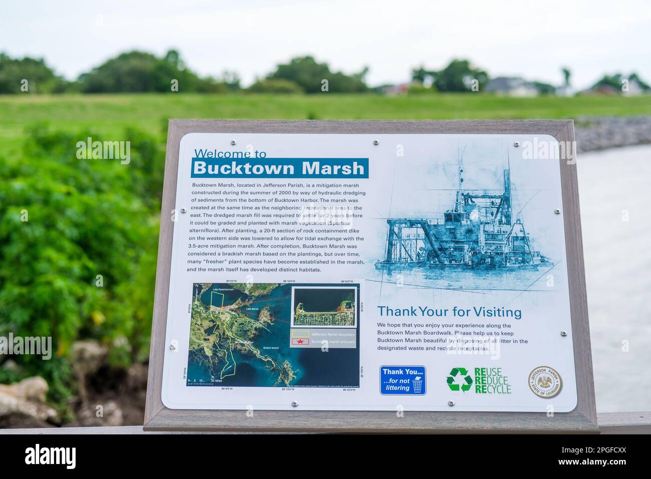 Bucktown marsh boardwalk hi-res stock photography and images - Alamy