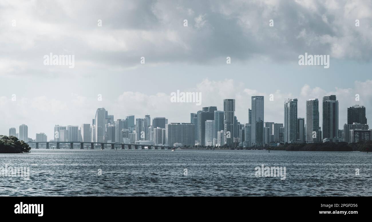 skyline miami usa cityscape miami Florida Stock Photo - Alamy