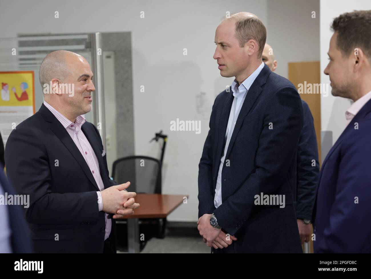 The Prince of Wales speaks with Kevin J. Allen, the Representative of ...