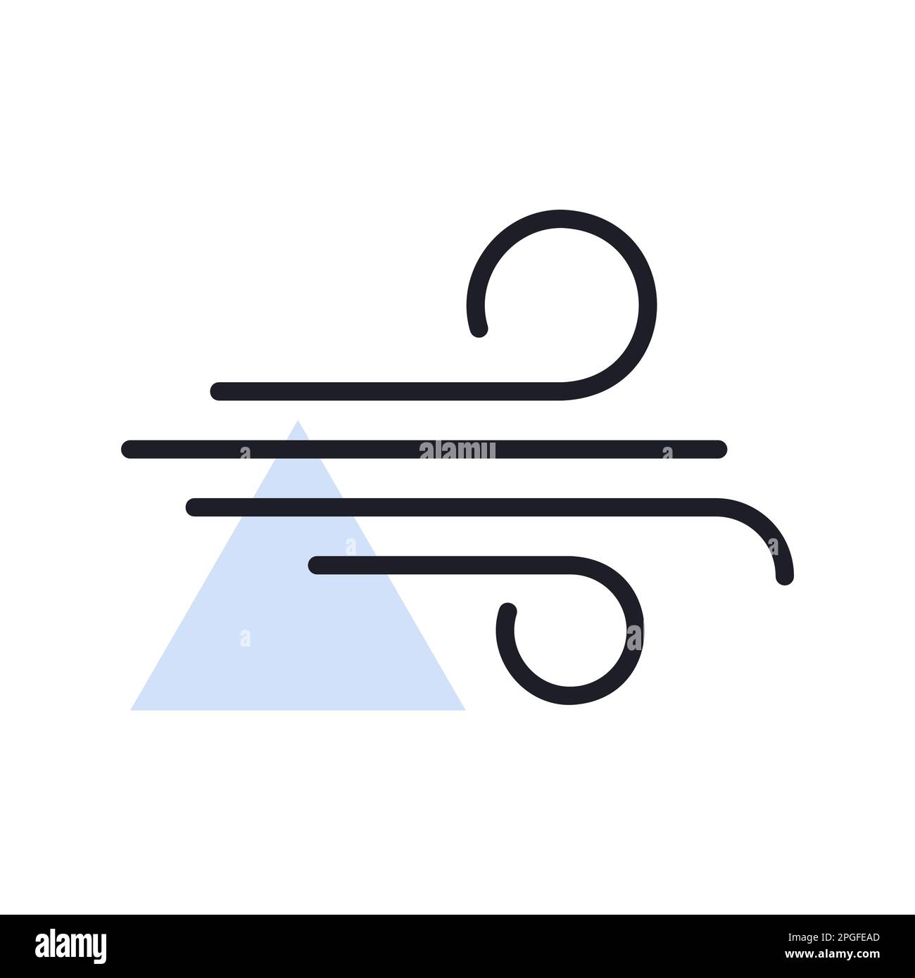 High wind vector icon. Meteorology sign. Graph symbol for travel ...
