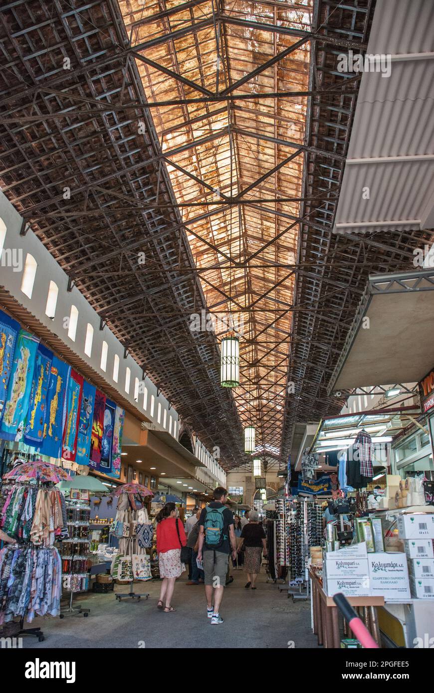 The Municipal Market of Chania, Crete, Greece seen as an iconic ...