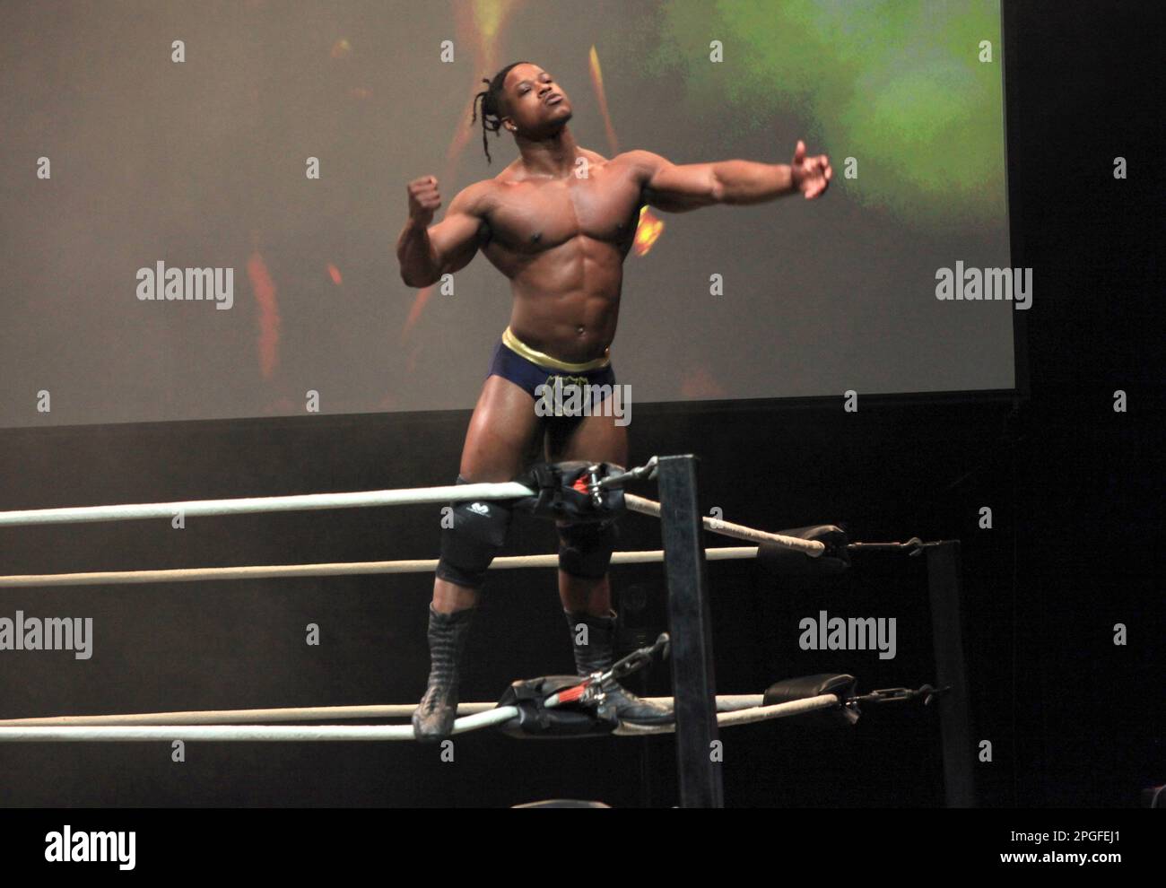 London, UK. Levi Muir in Max and Ivan’s The Wrestling. Just For Laughs ...