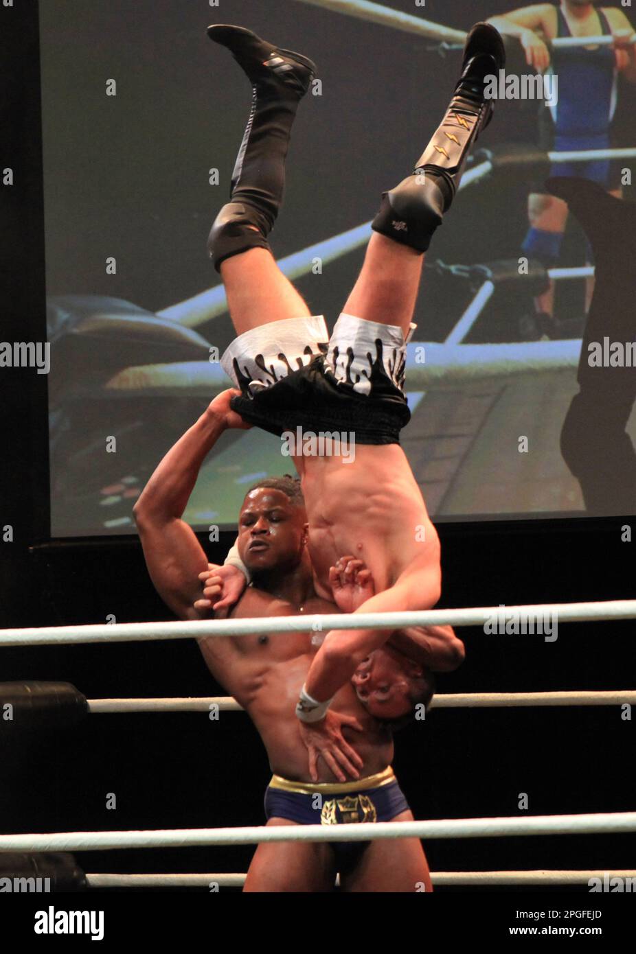 London, UK. Levi Muir and Max Olesker in Max and Ivan’s The Wrestling ...