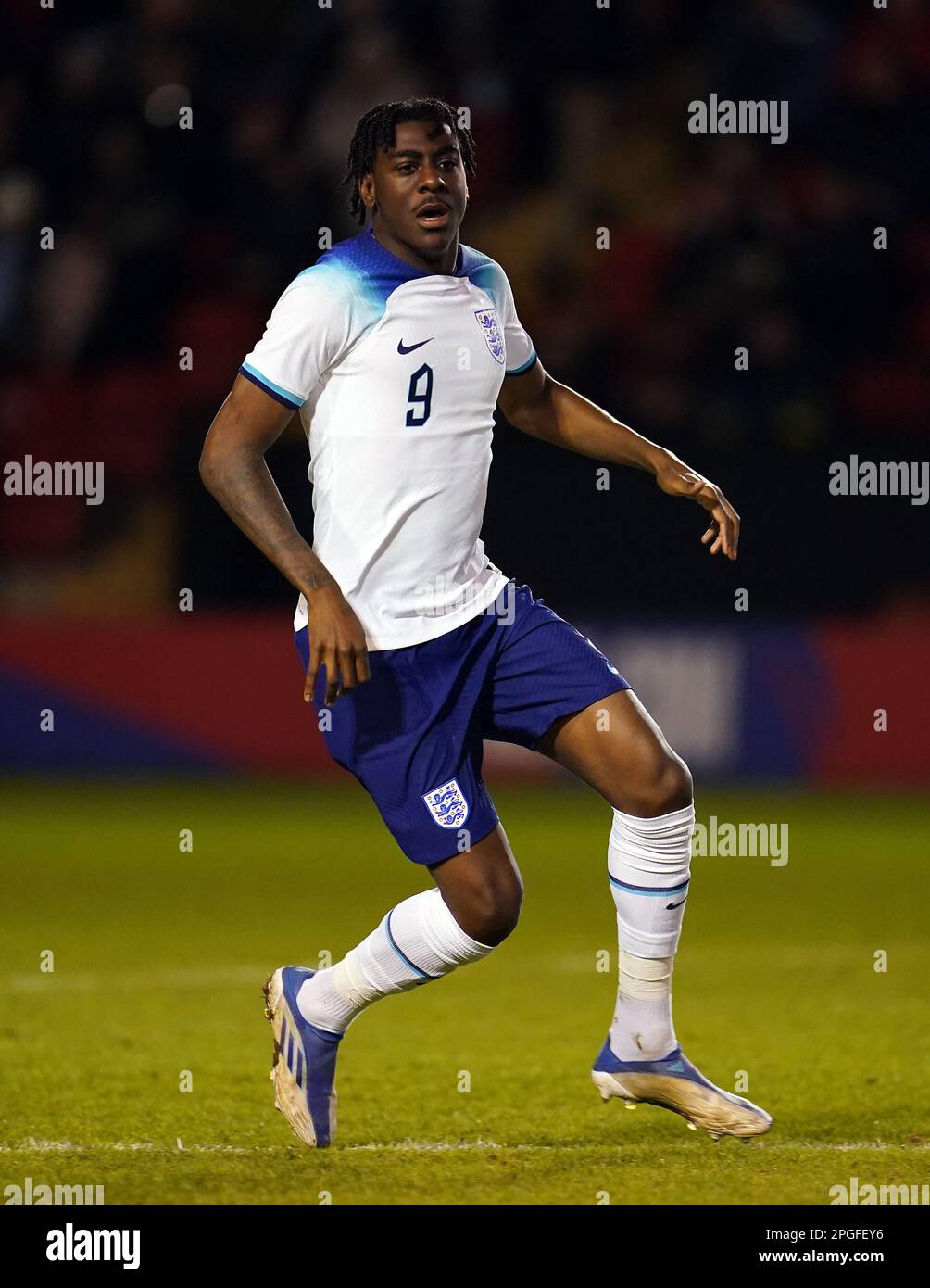 England’s Divin Mubama during the UEFA European Under-19 Championship ...