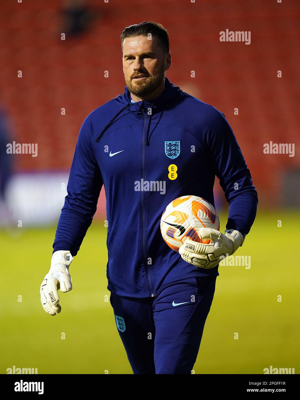 England goalkeeper coach Neil Cutler during the UEFA European Under-19 ...