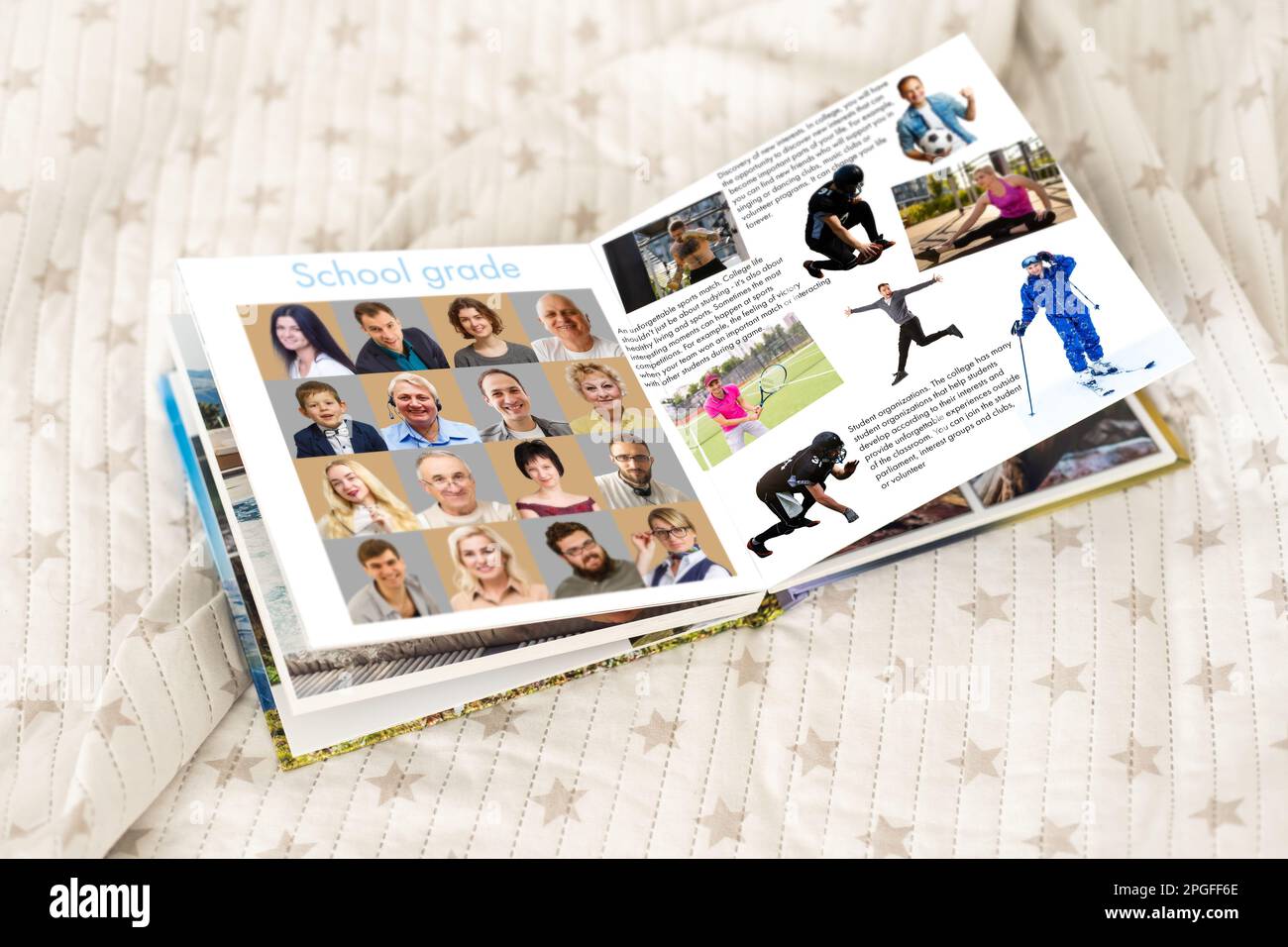 school graduation photo album, student Stock Photo - Alamy