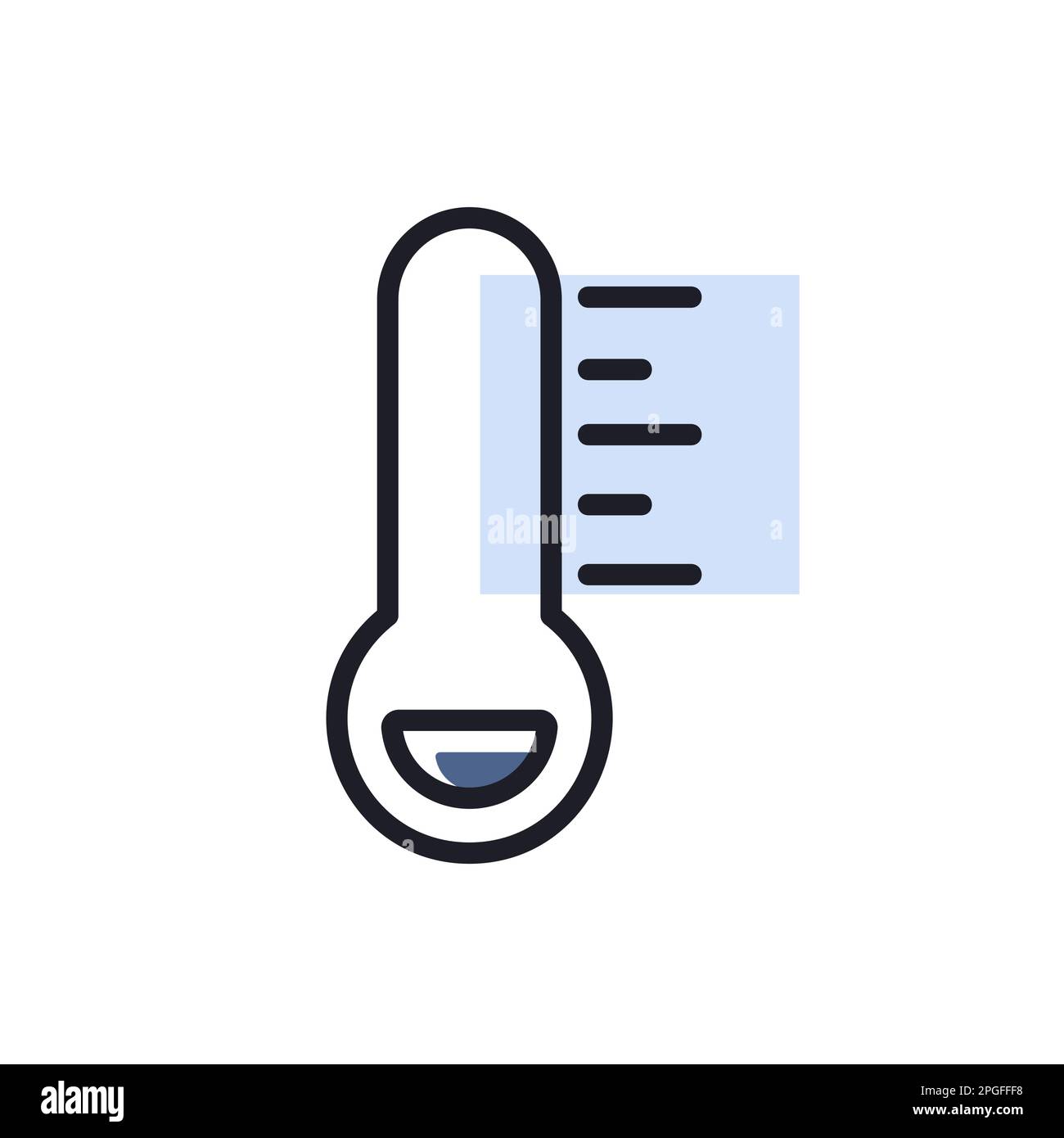 Thermometer frost cold vector icon. Meteorology sign. Graph symbol for ...
