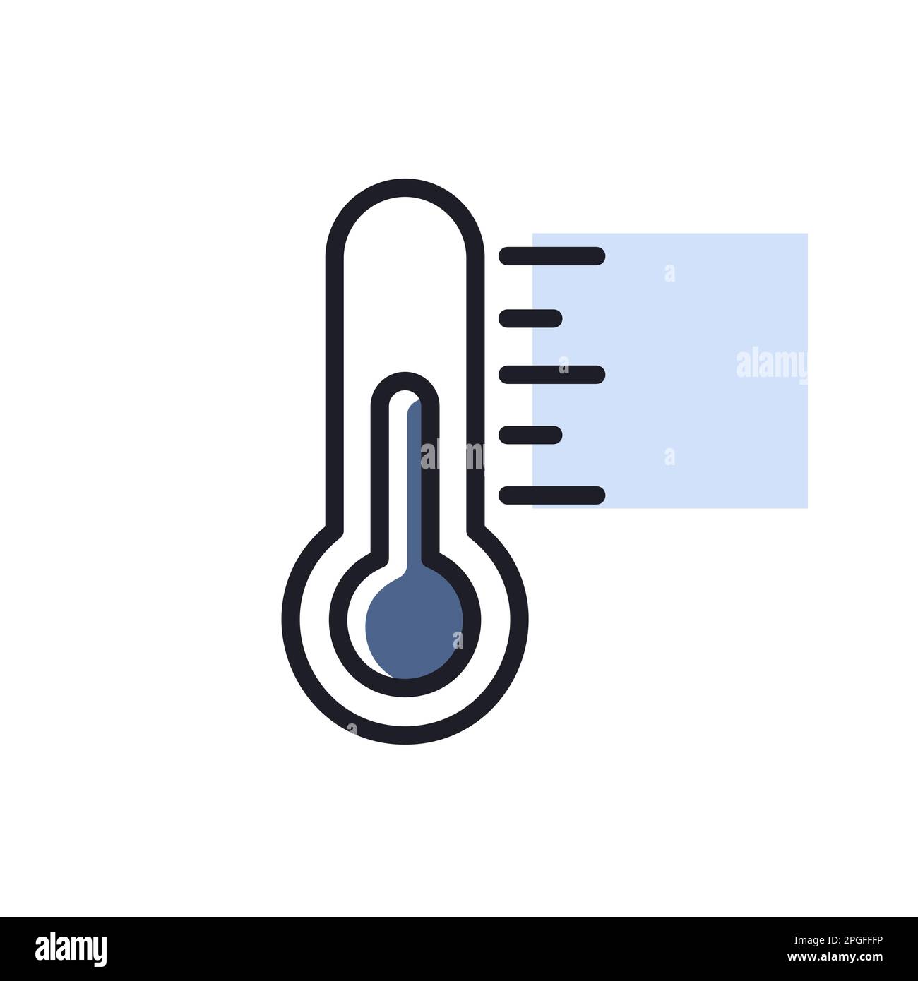 Thermometer heat vector icon. Meteorology sign. Graph symbol for travel ...