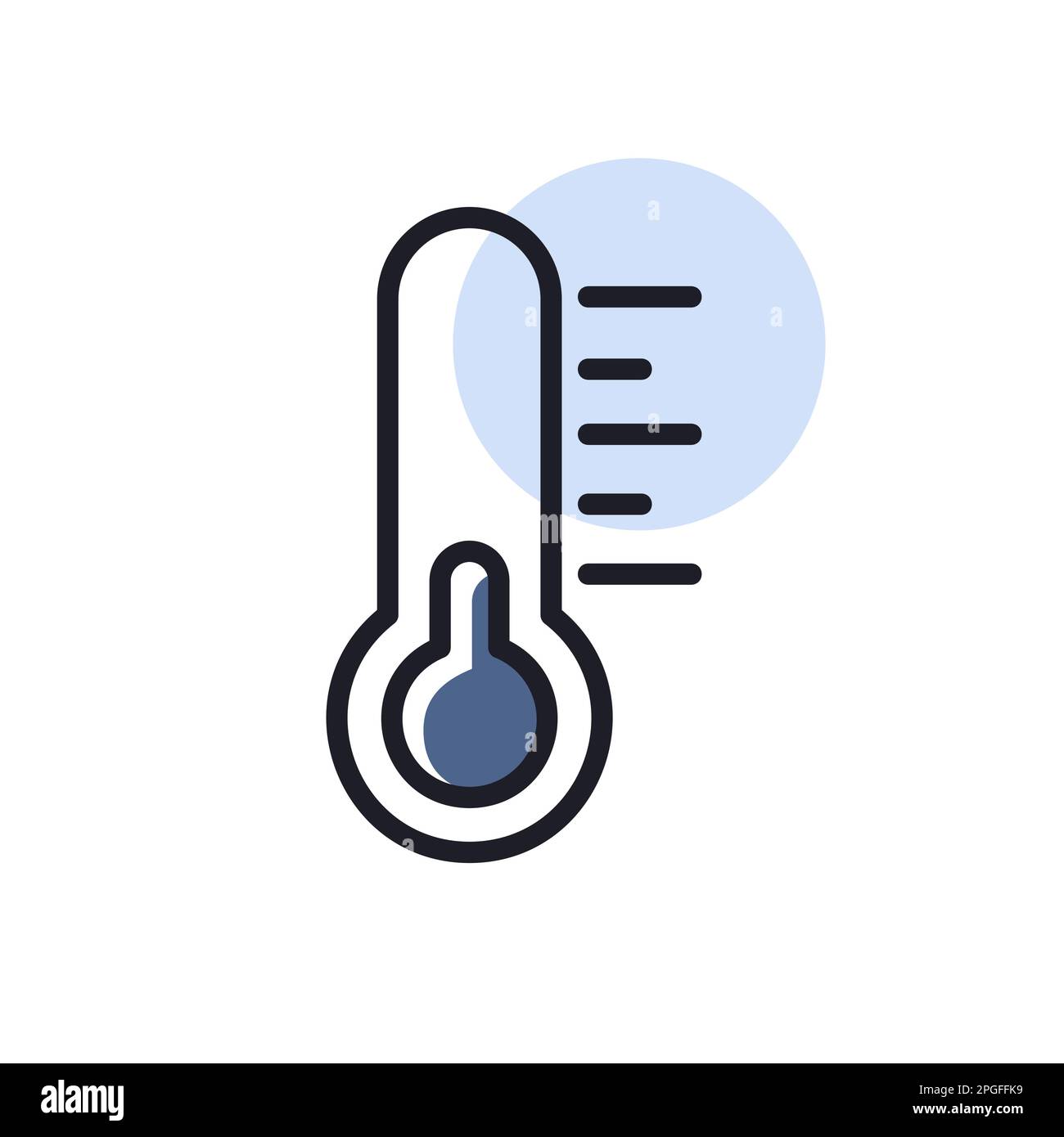 Thermometer vector icon. Meteorology sign. Graph symbol for travel ...
