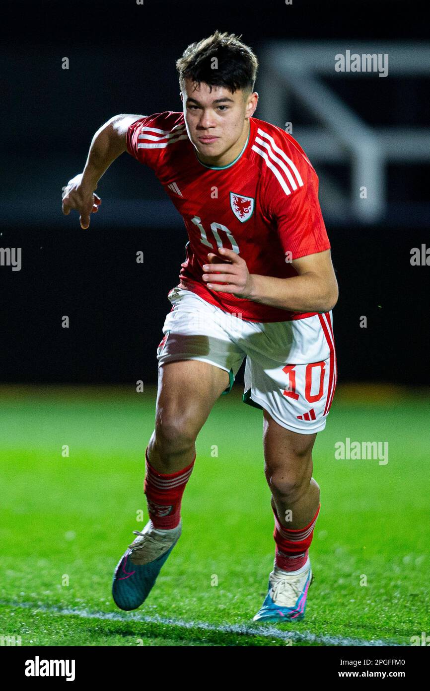 Newport, UK. 22nd Mar, 2023. Gabriele Biancheri of Wales celebrates ...