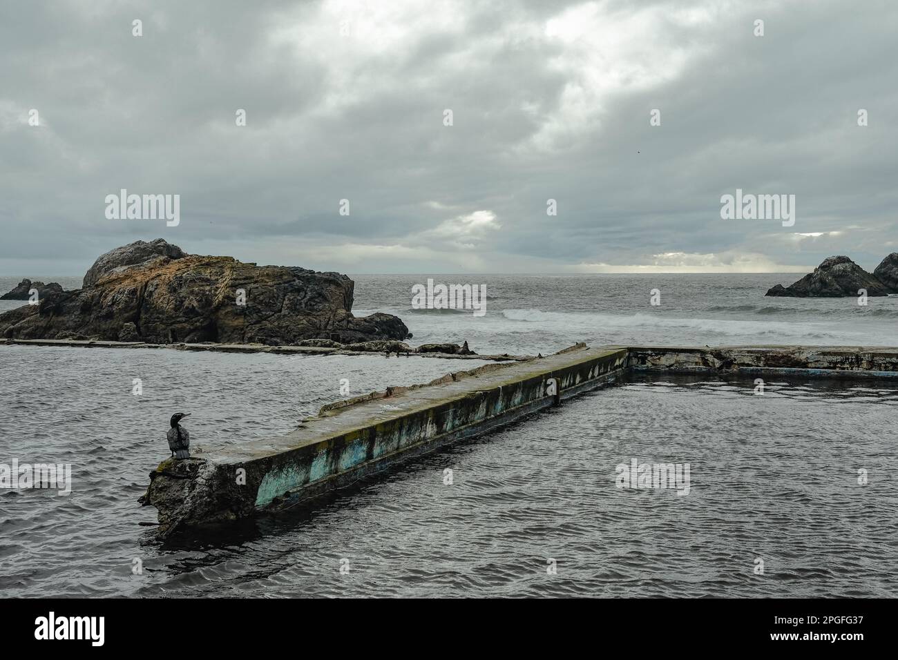 An image showcasing the vast expanse of the complex's former swimming ...