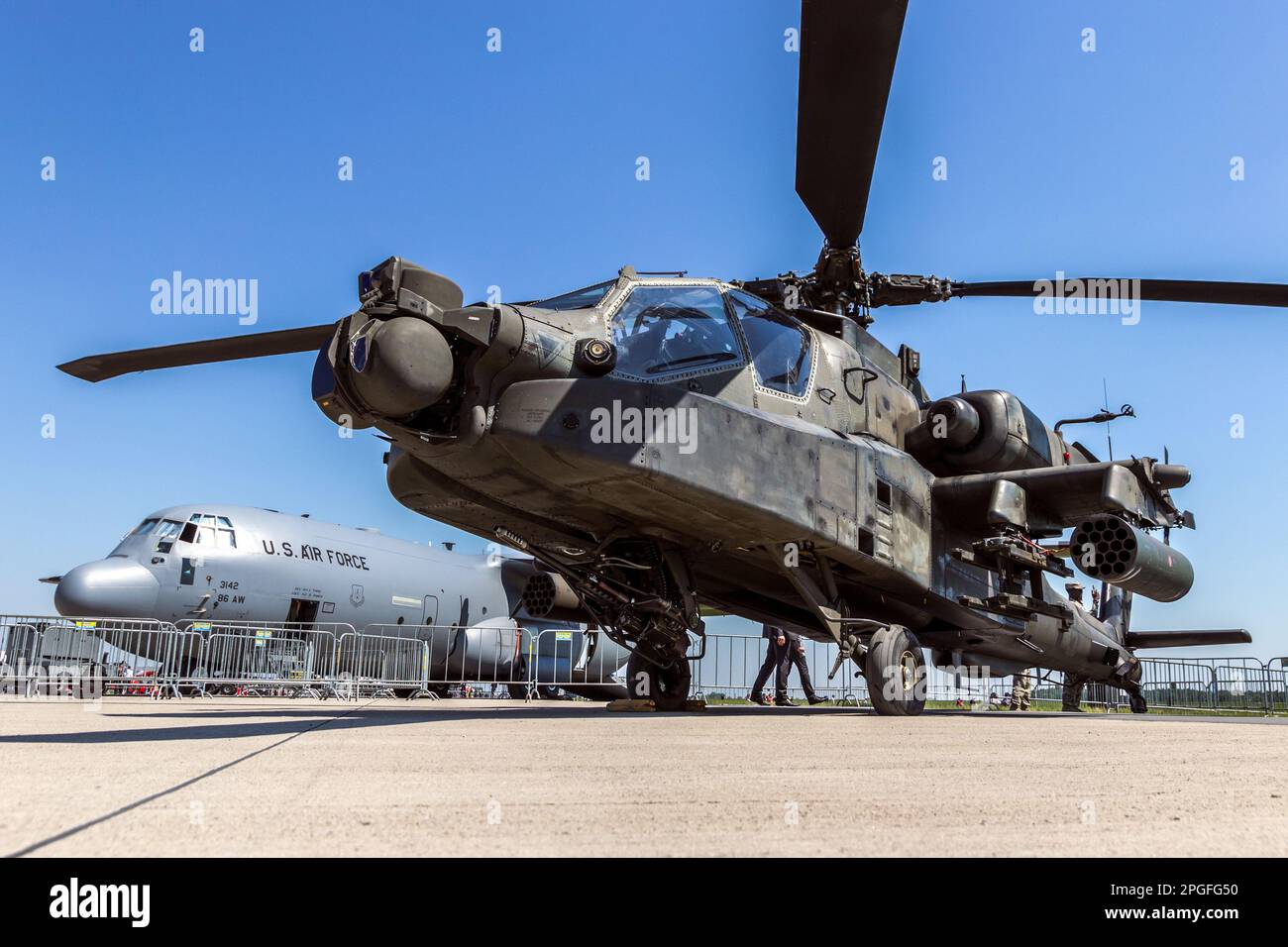 US Army Boeing AH-64D Apache Longbow attack helicopter at the ...