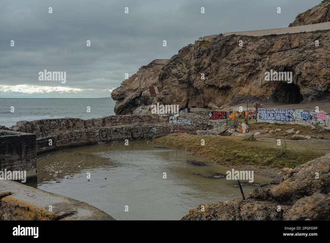 An image showcasing the vast expanse of the complex's former swimming ...