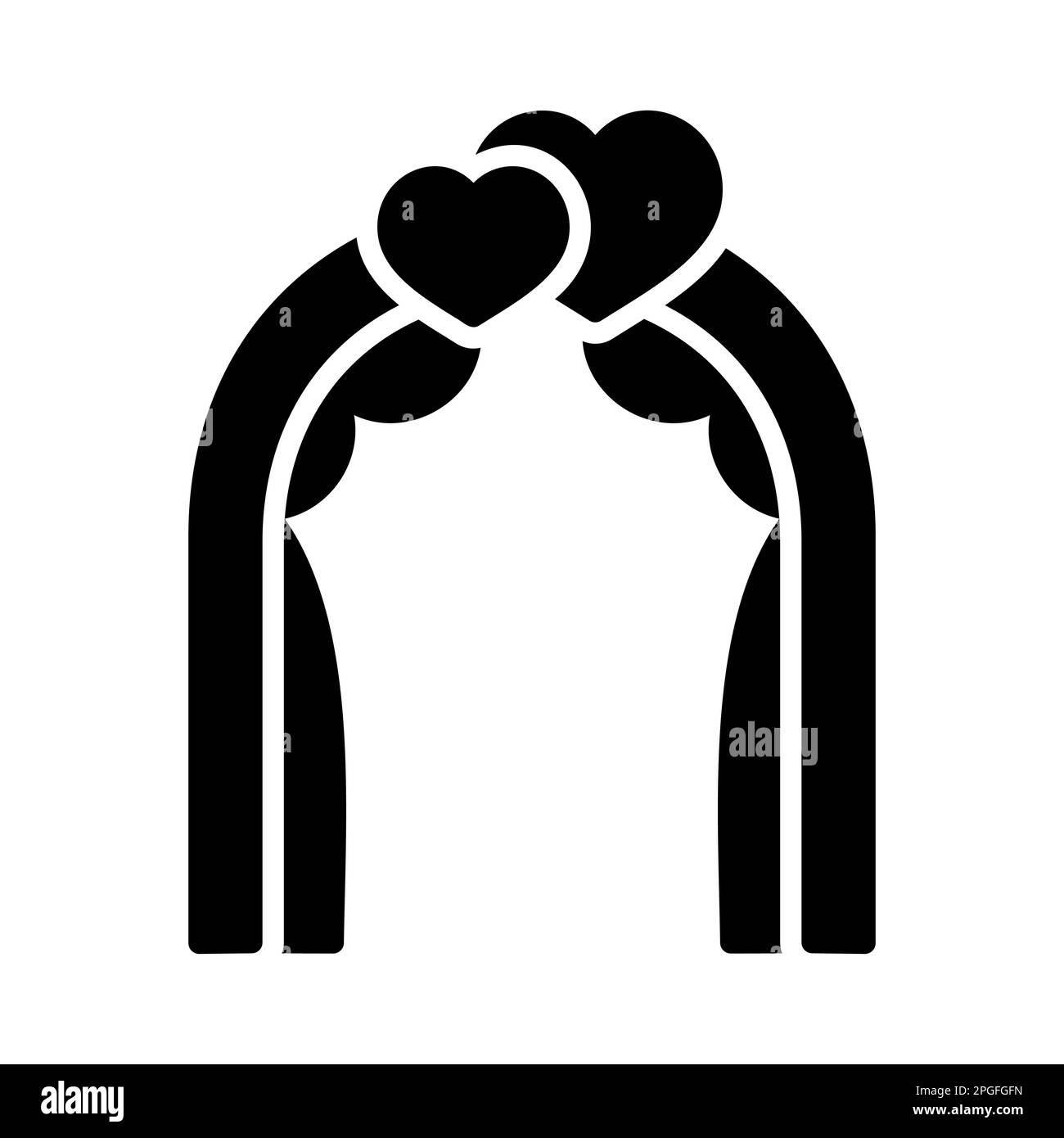 Wedding arch vector vectors Black and White Stock Photos & Images - Alamy