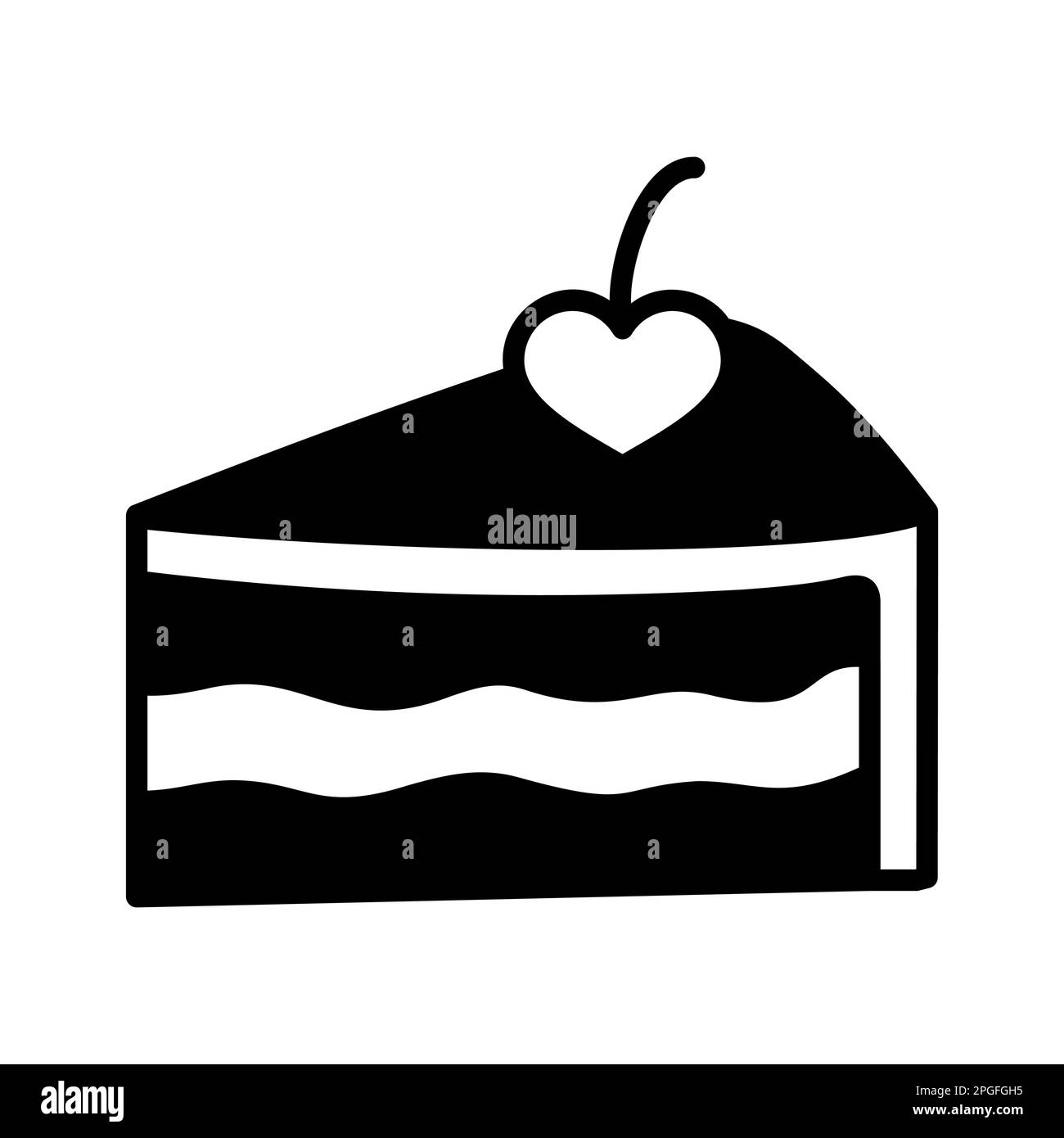 Piece cake glyph icon Cut Out Stock Images & Pictures - Alamy