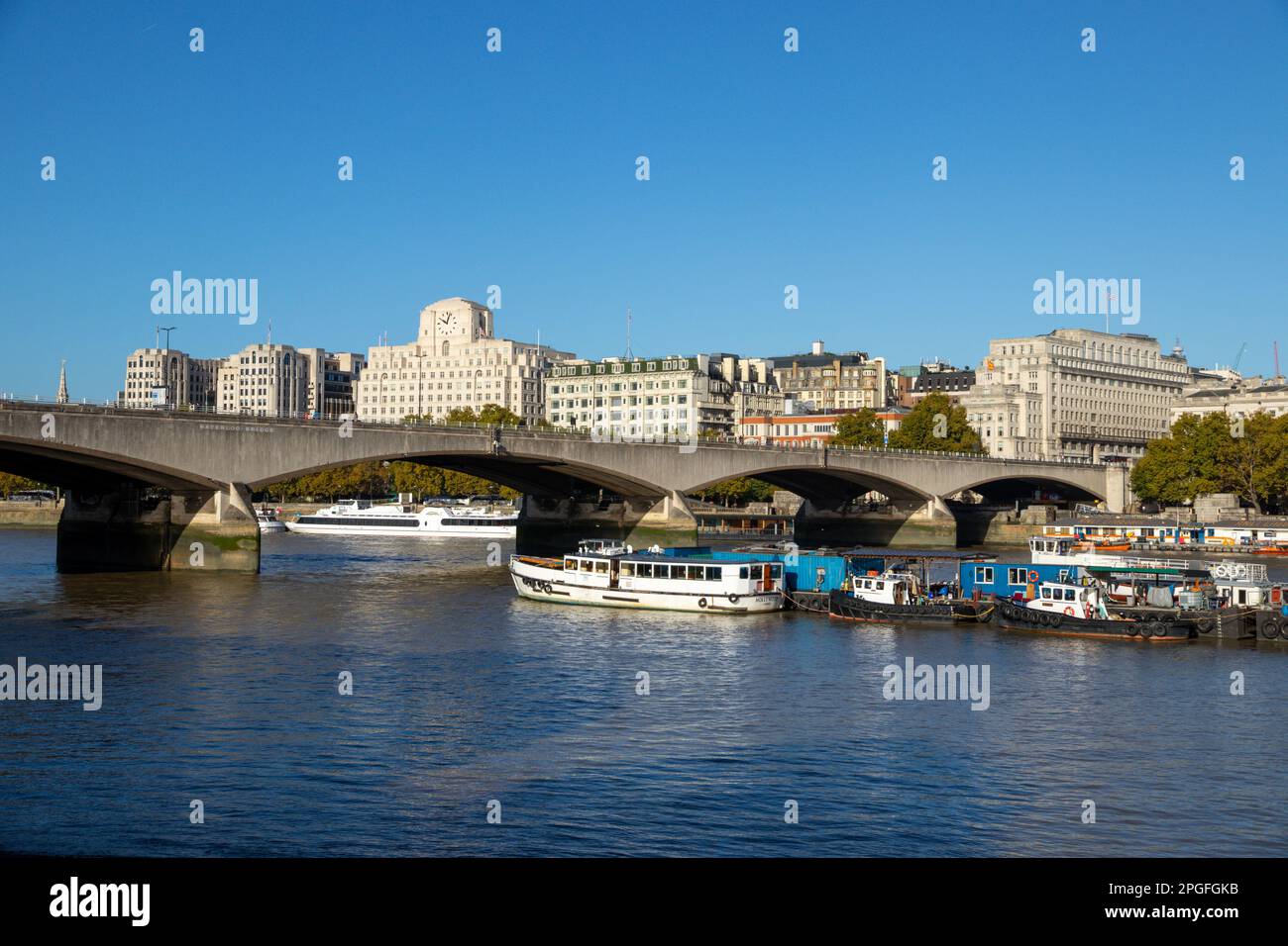 Waterloo Bridge viewed from the South Bank, London, UK Stock Photo - Alamy