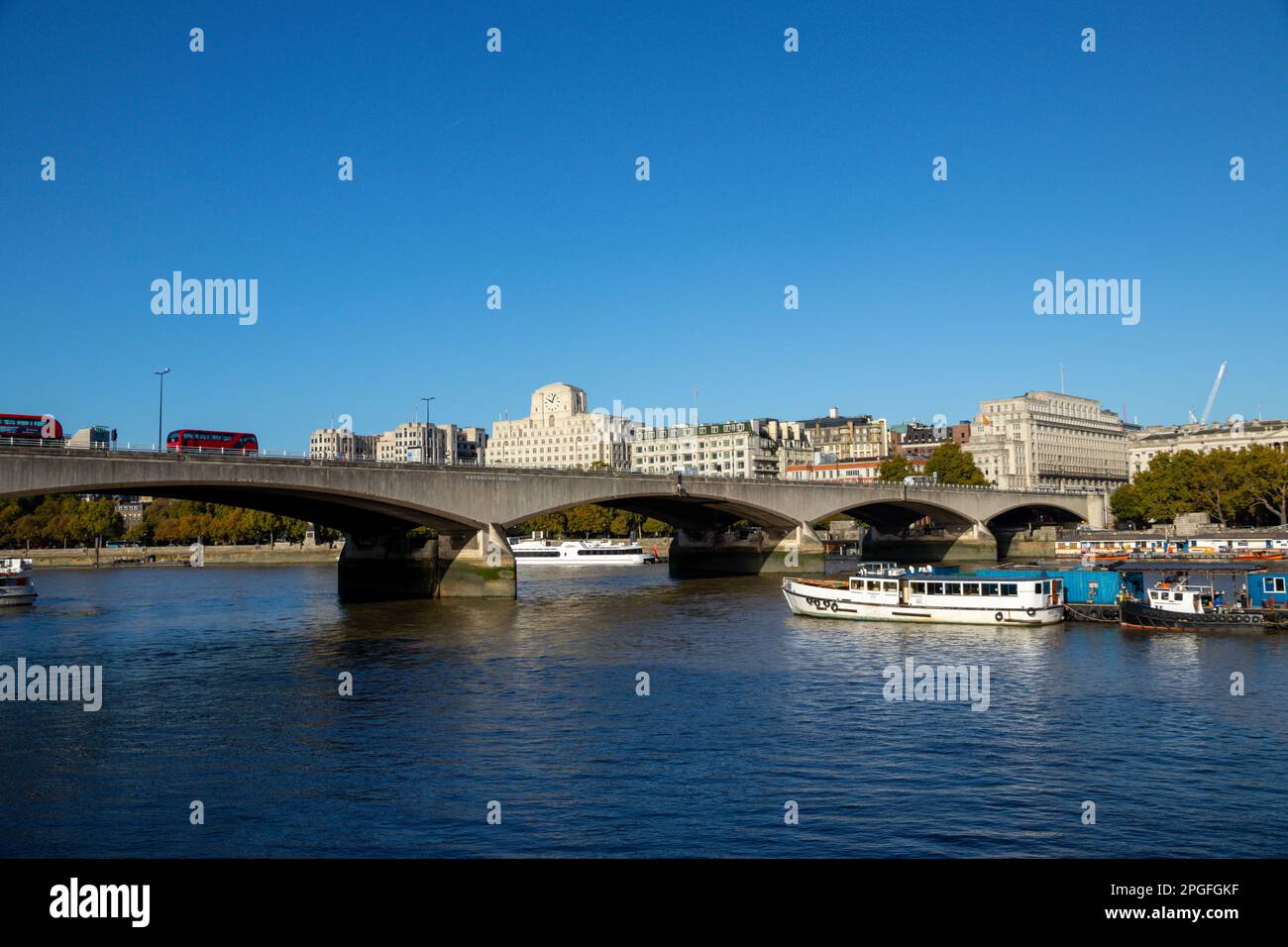 Waterloo Bridge viewed from the South Bank, London, UK Stock Photo - Alamy