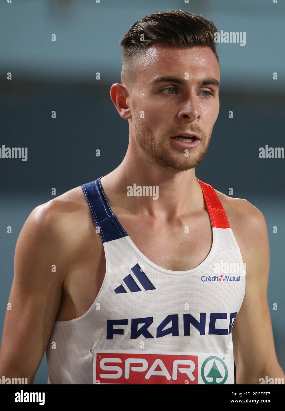 Bastien AUGUSTO of France 3000m Men Round Heat during the European ...