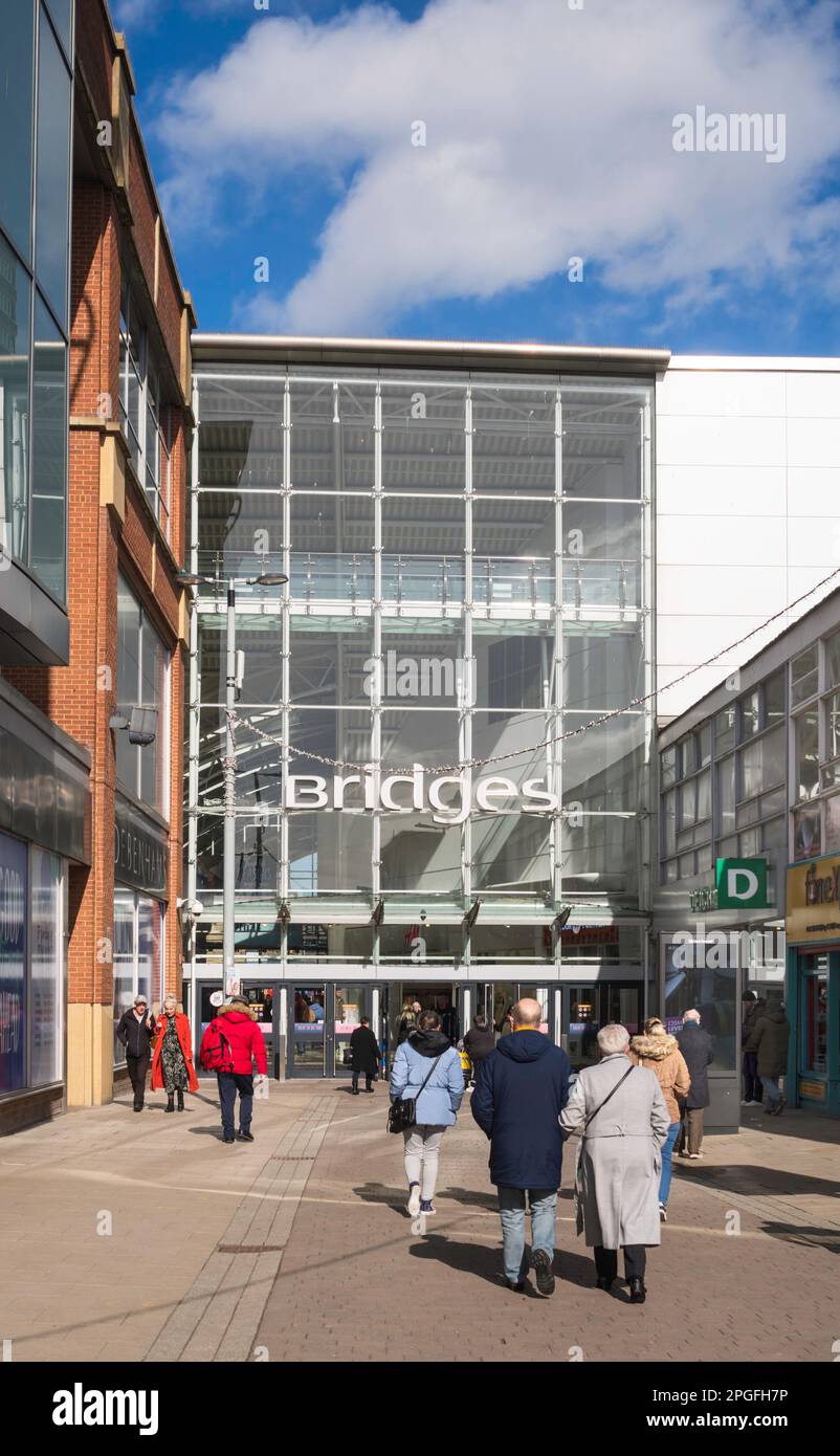 The entrance to The Bridges shopping centre in Sunderland city centre ...