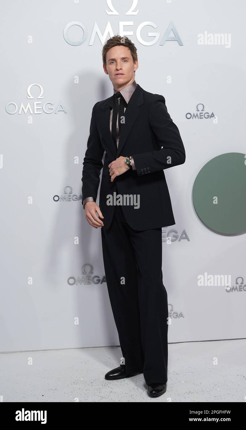 Eddie Redmayne attending the international launch event for Omega Aqua ...