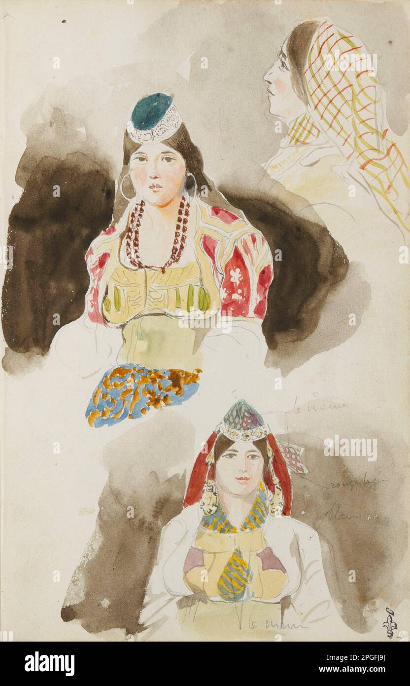 Album de voyage au Maroc 1832 by Eugene Delacroix Stock Photo - Alamy