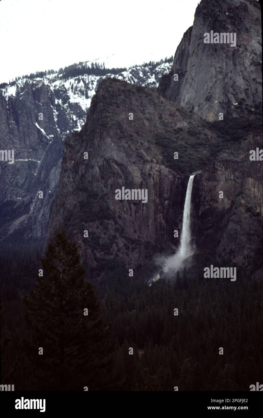 Yosemite National Park. CA. USA 1984. Yosemite Upper, Middle and Lower ...