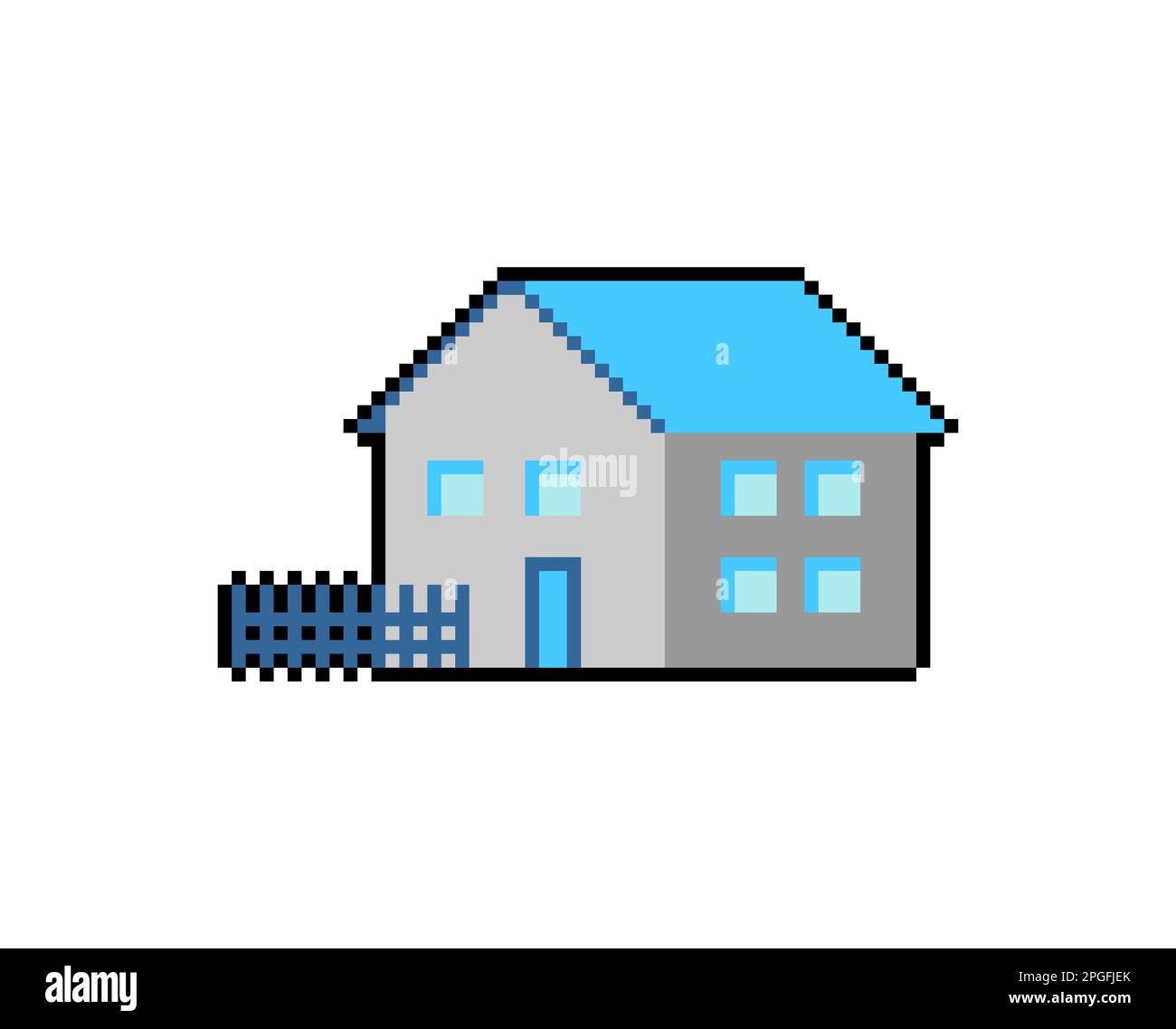 Farm pixel art. icon Ranch 8 bit. pixelated Vector illustration Stock ...