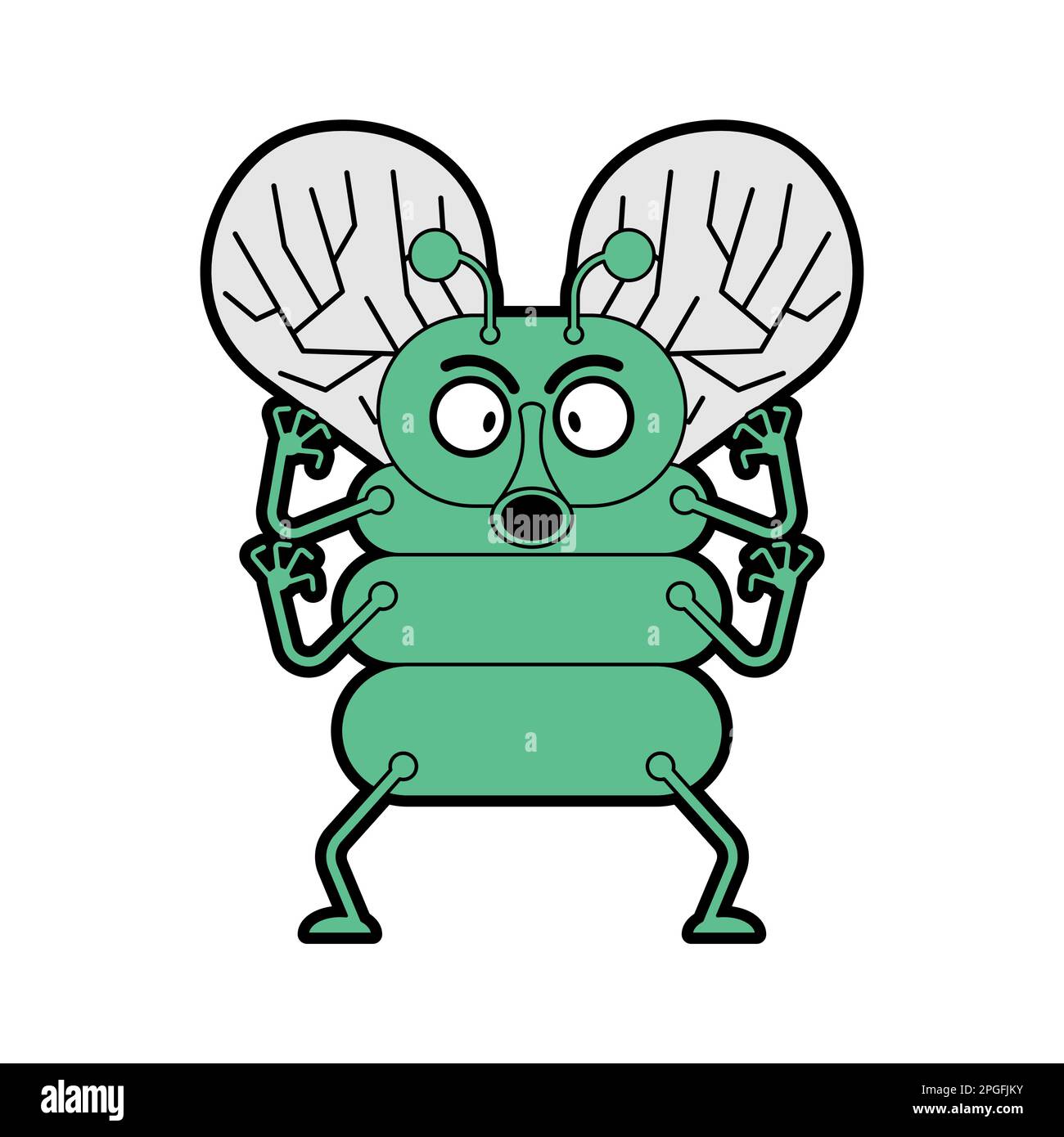 Fly cartoon isolated. horsefly, gadfly Vector illustration Stock Vector ...