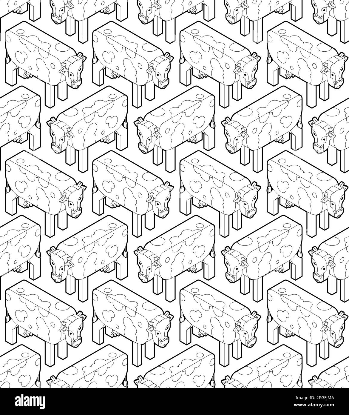 Cow pattern seamless. Cows background. Baby fabric texture Stock Vector ...