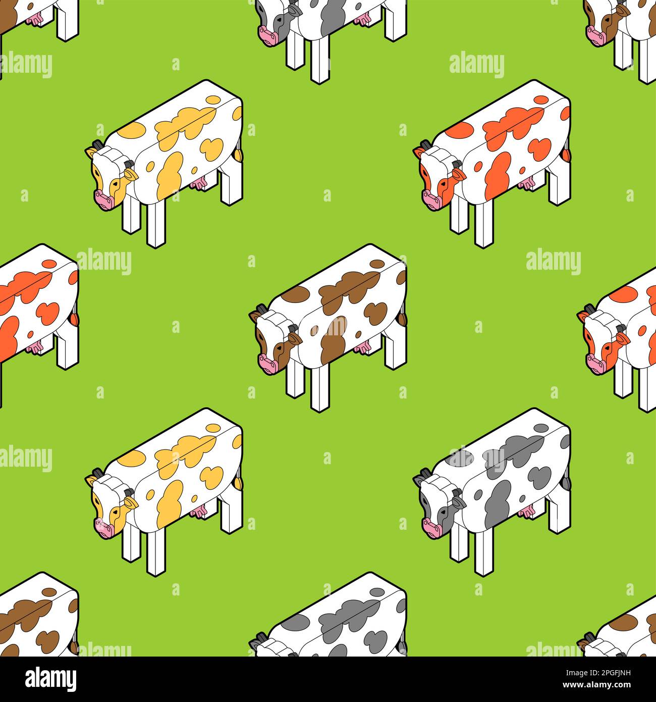 Cow pattern seamless. Cows background. Baby fabric texture Stock Vector ...